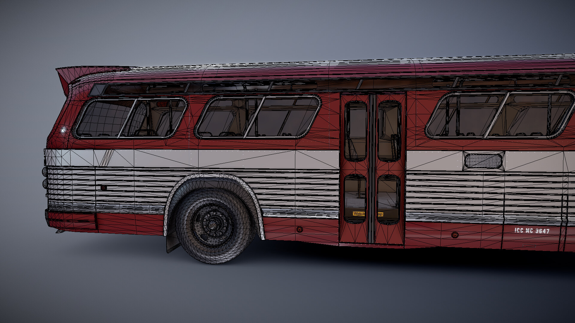 Vintage City Bus - 3D Model by Veaceslav Condraciuc