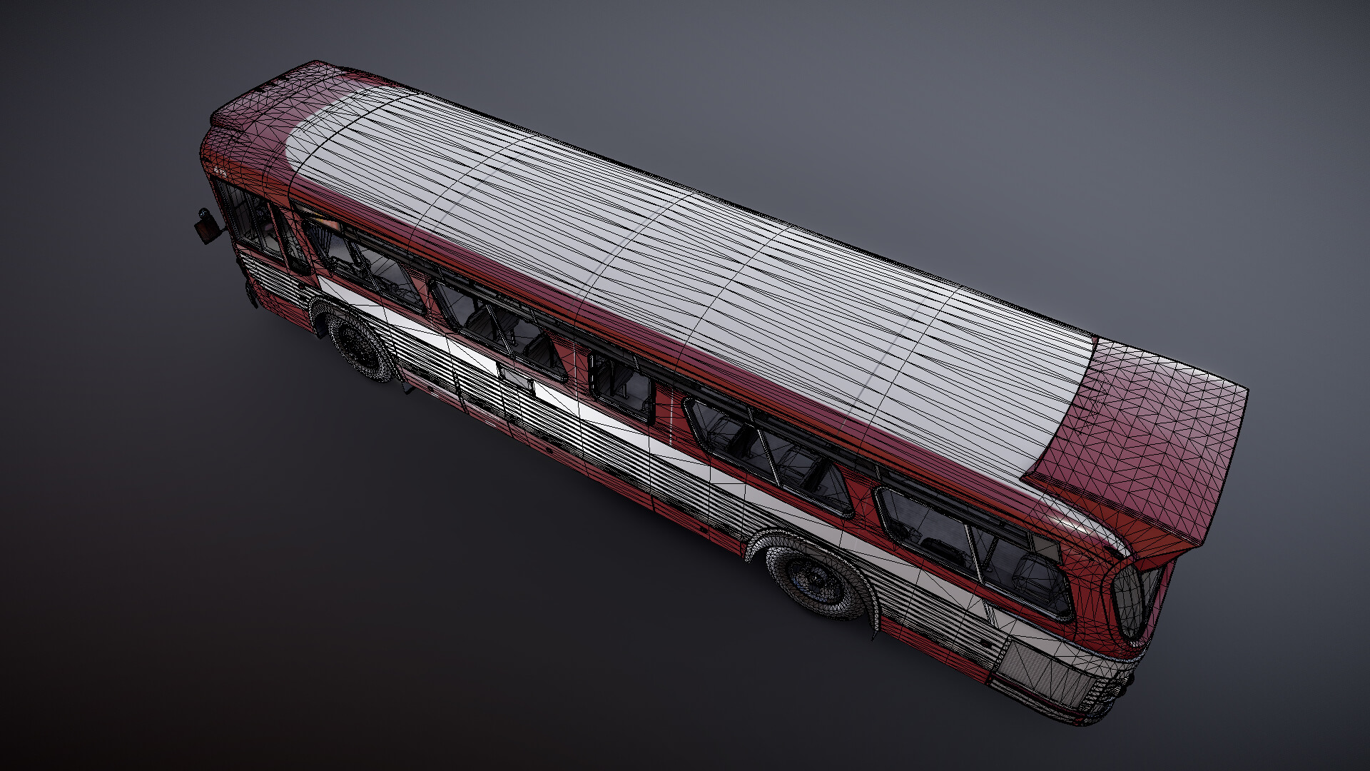 Vintage City Bus - 3D Model by Veaceslav Condraciuc