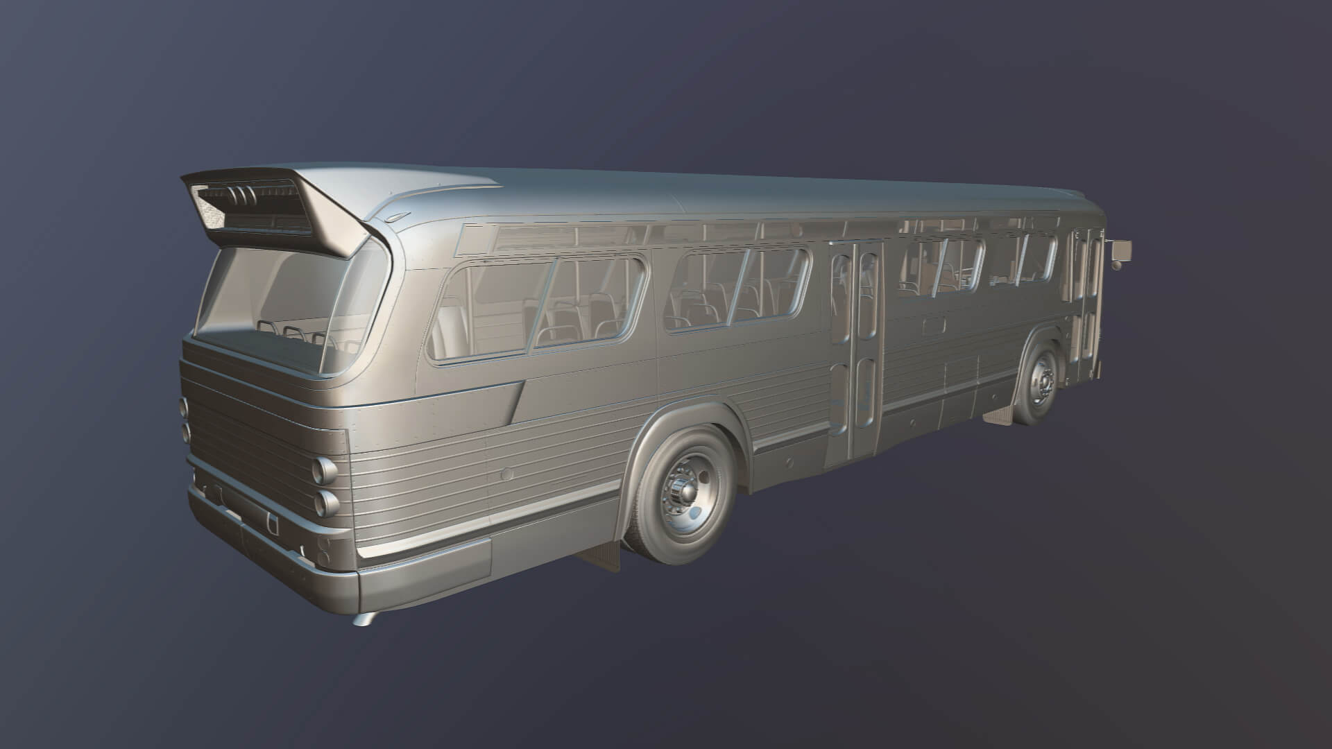Vintage City Bus - 3D Model by Veaceslav Condraciuc