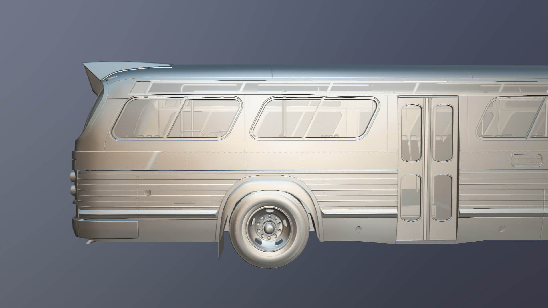 Vintage City Bus - 3D Model by Veaceslav Condraciuc
