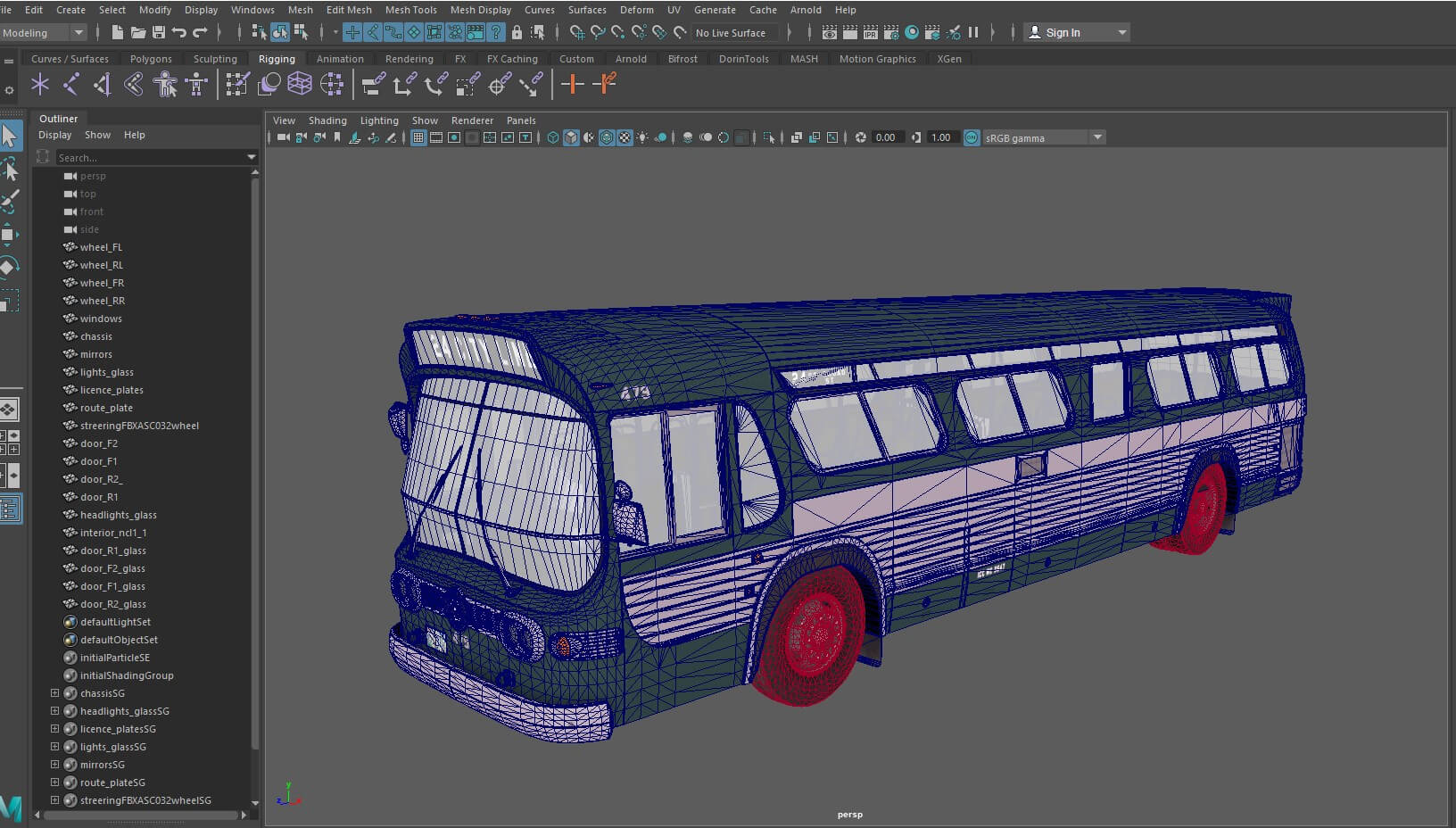 Vintage City Bus - 3D Model by Veaceslav Condraciuc