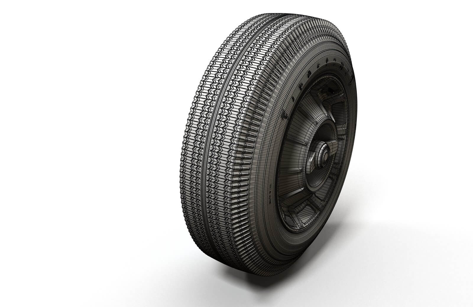 Classic Car Wheel - 3D Model by Veaceslav Condraciuc