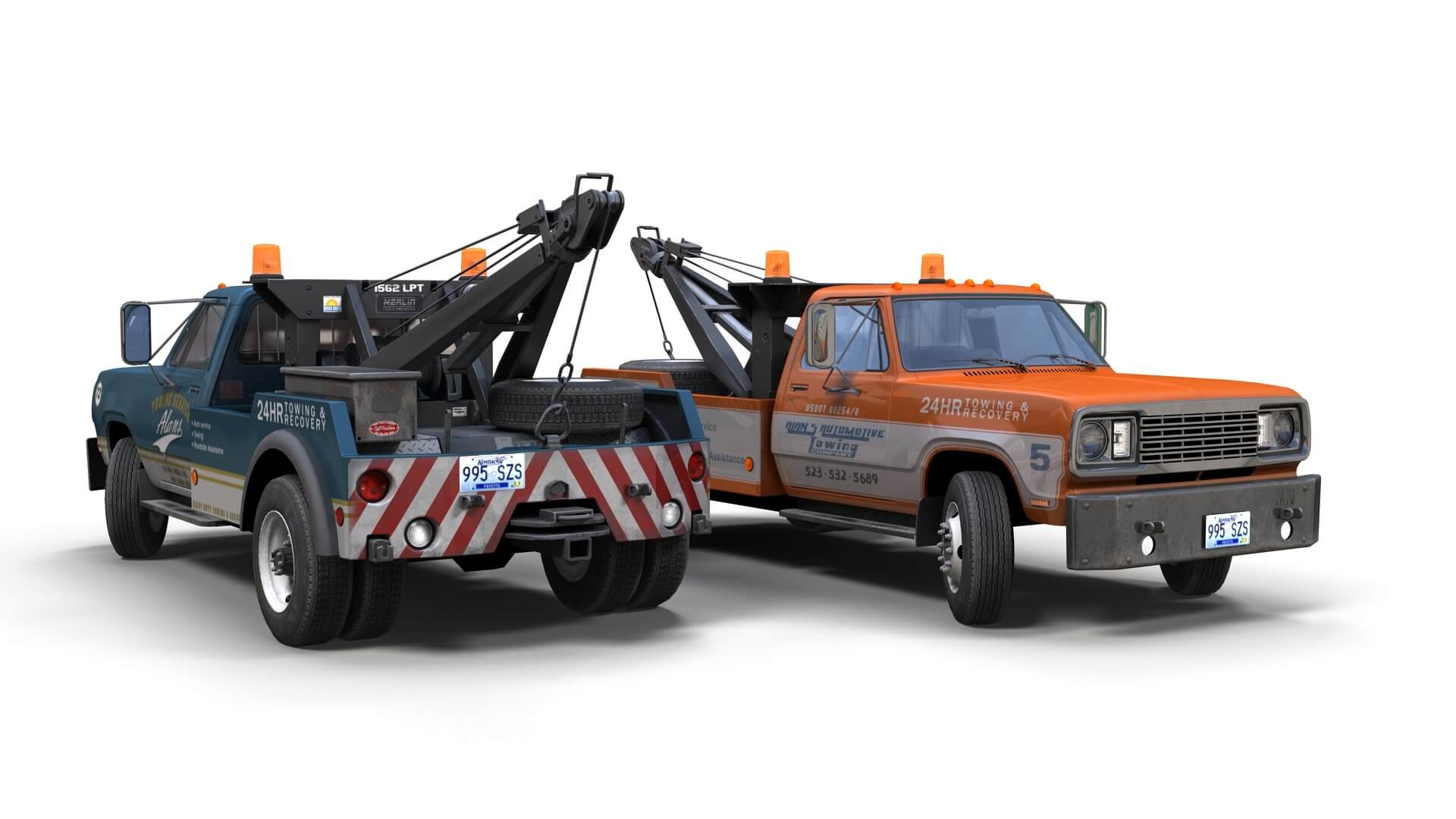 Classic Wrecker Tow Truck - 3D Model by Veaceslav Condraciuc