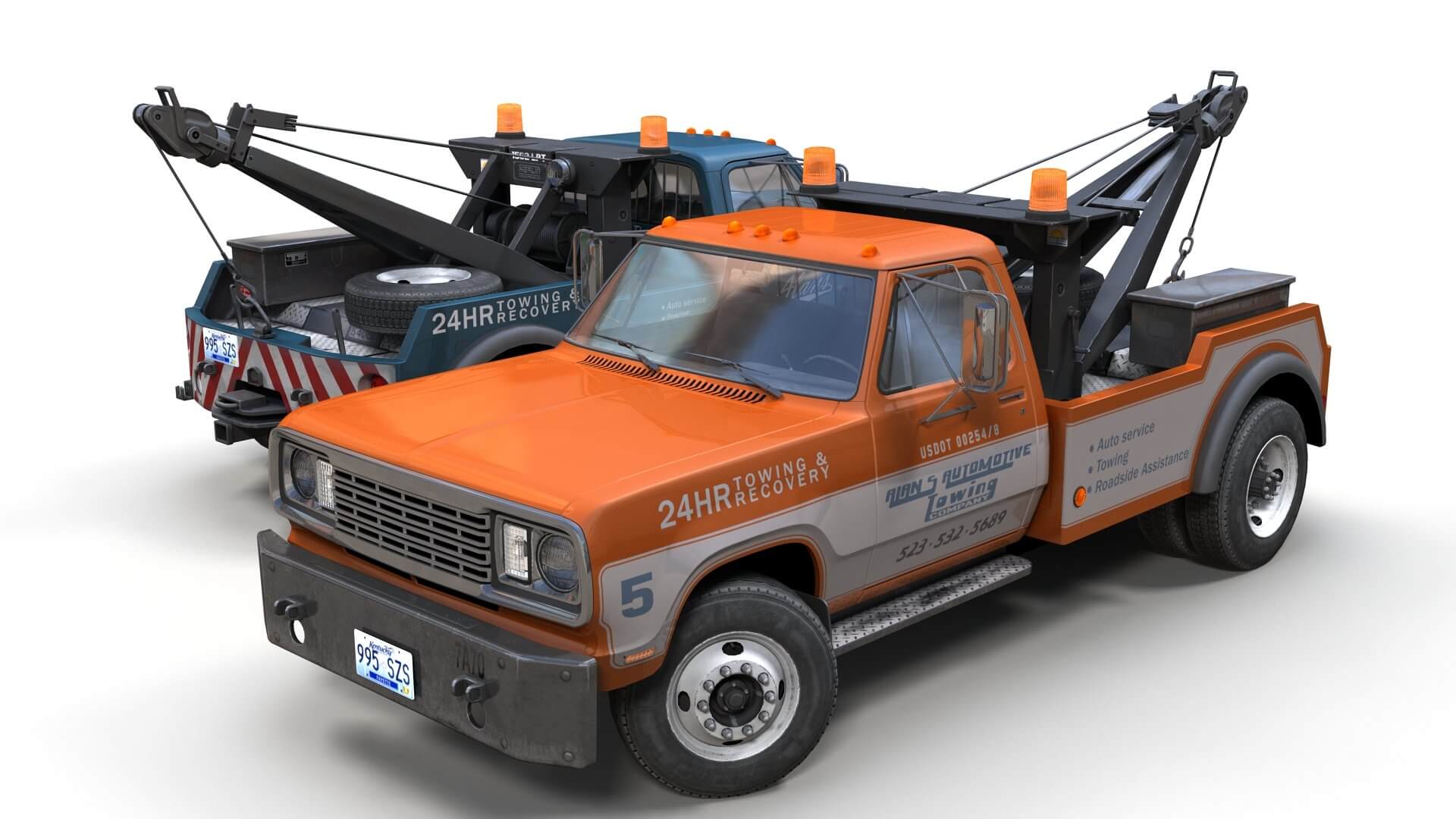 Classic Wrecker Tow Truck - 3D Model by Veaceslav Condraciuc