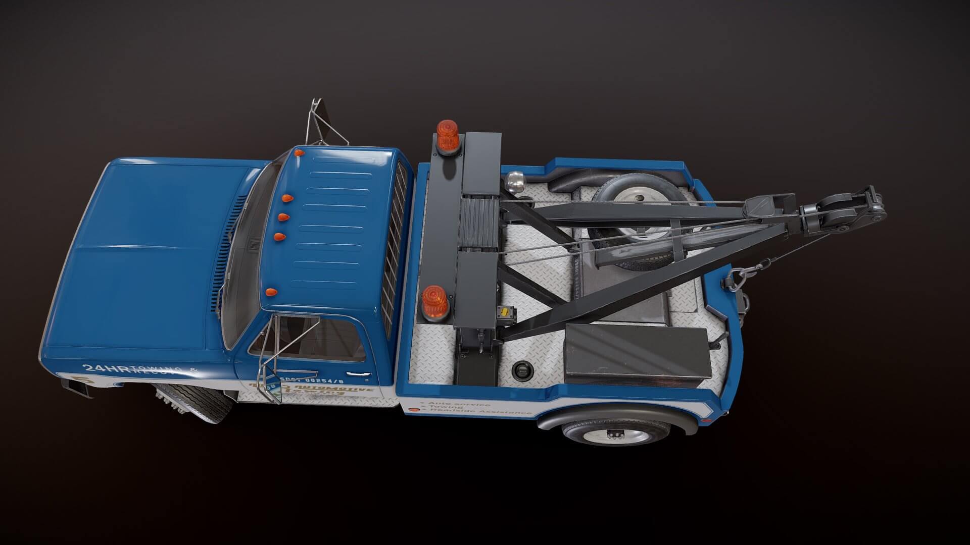 Classic Wrecker Tow Truck - 3D Model by Veaceslav Condraciuc