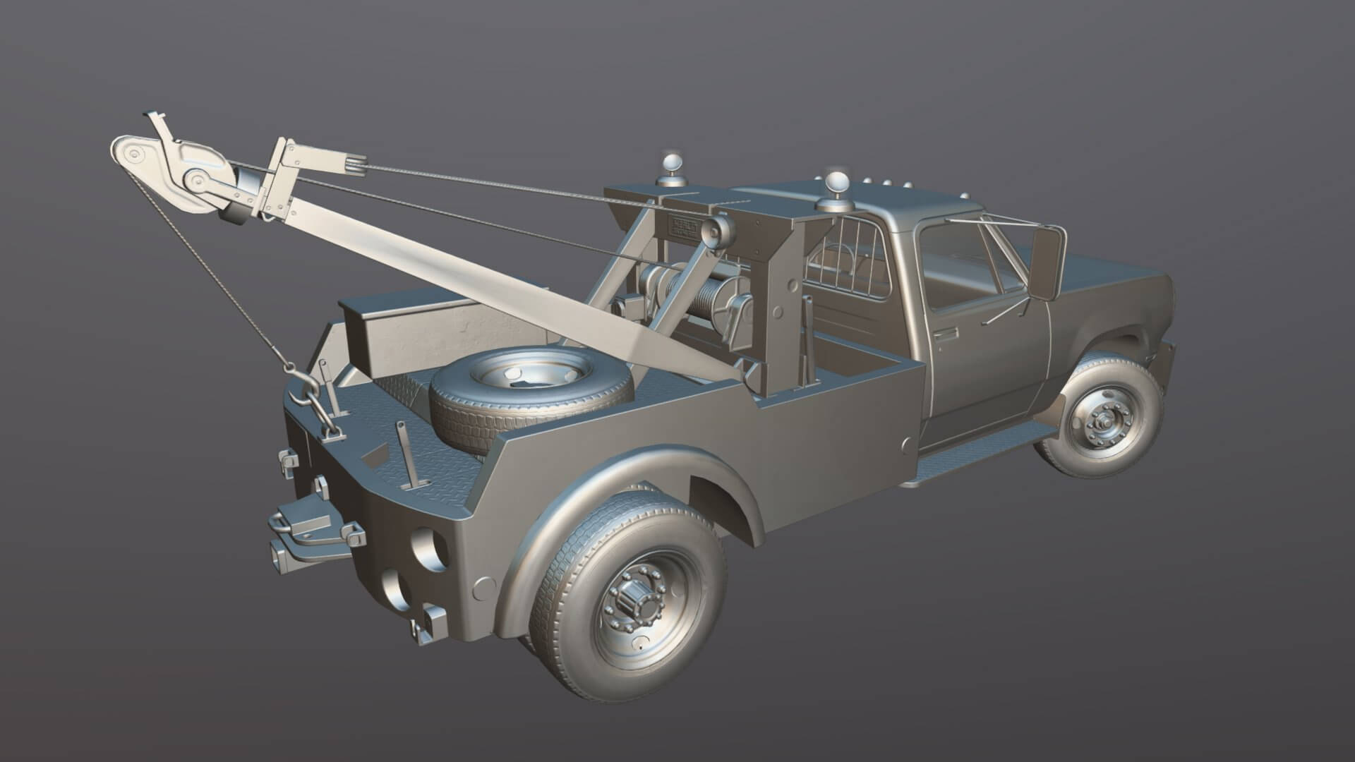 Classic Wrecker Tow Truck - 3D Model by Veaceslav Condraciuc