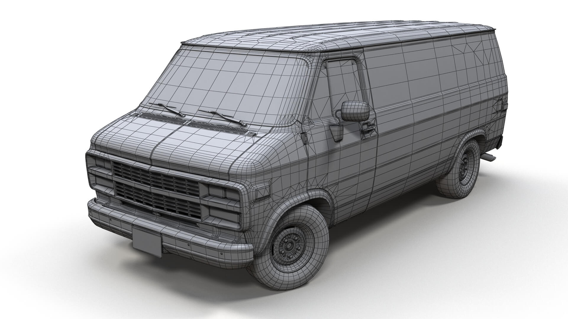 Commercial Van - 3D Model by Veaceslav Condraciuc