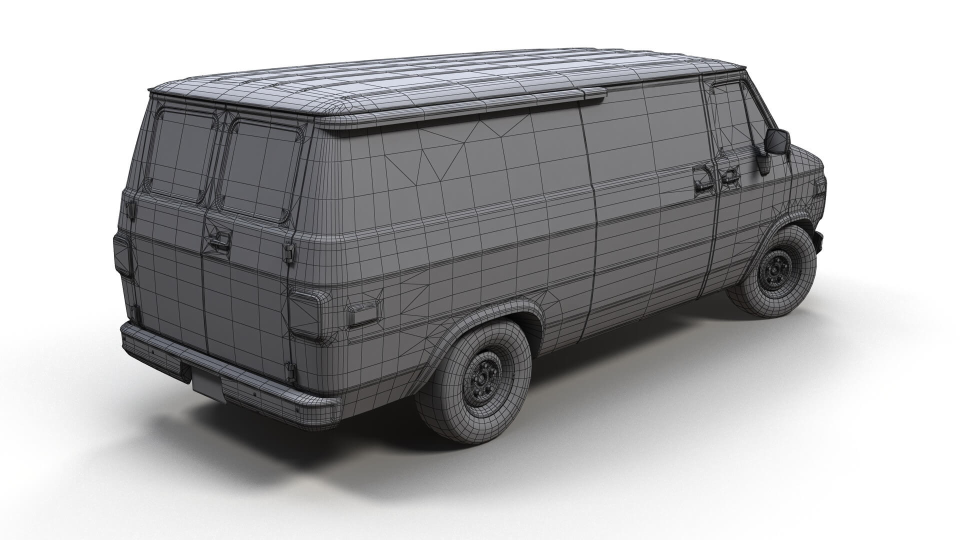 Commercial Van - 3D Model by Veaceslav Condraciuc
