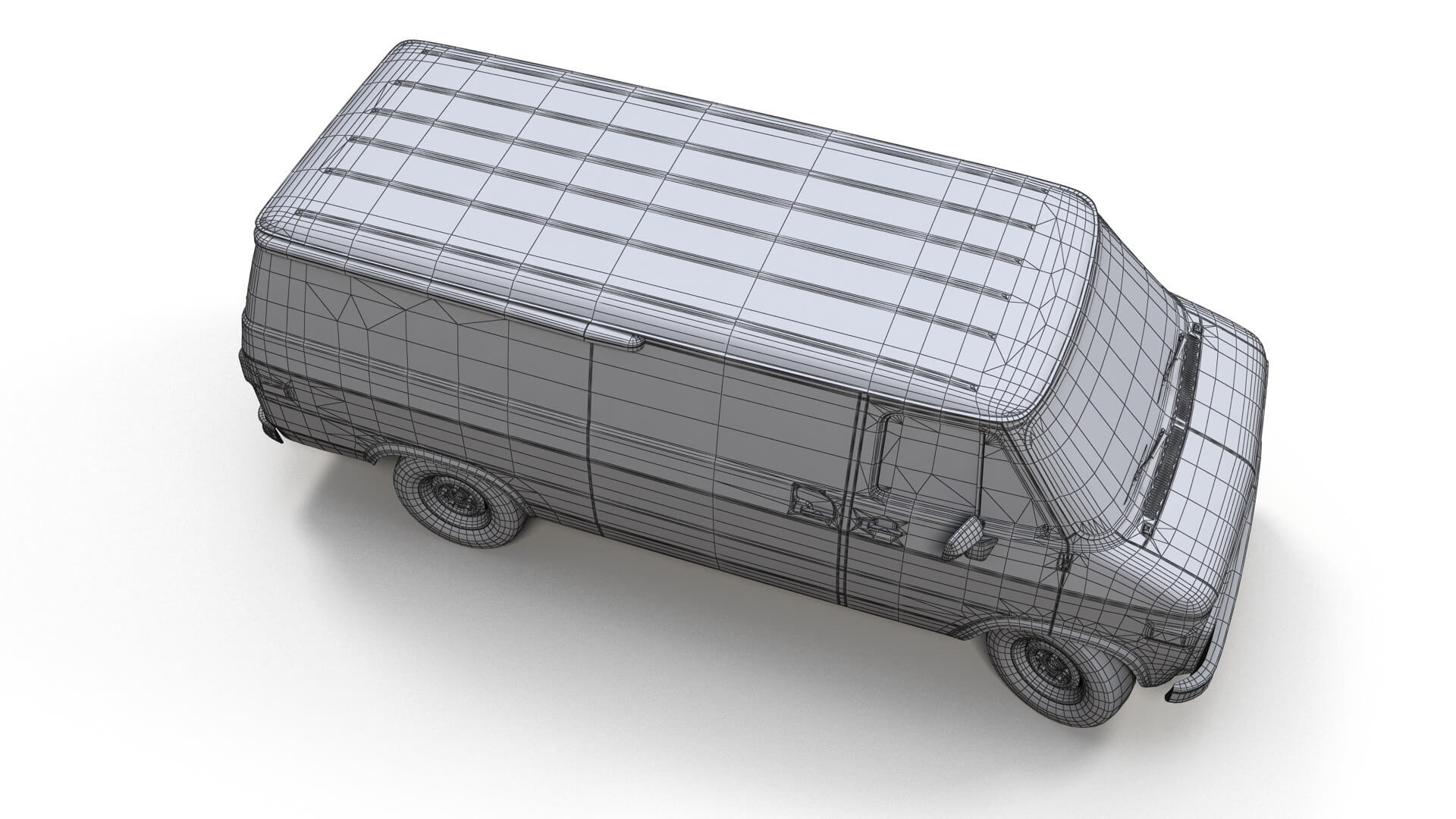 Commercial Van - 3D Model by Veaceslav Condraciuc