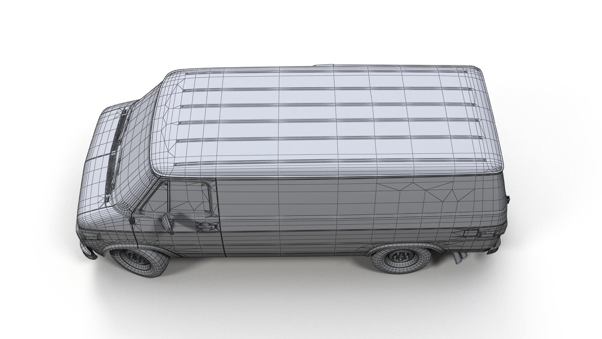 Commercial Van - 3D Model by Veaceslav Condraciuc