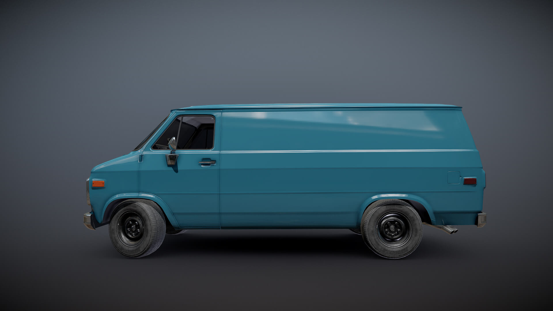 Commercial Van - 3D Model by Veaceslav Condraciuc