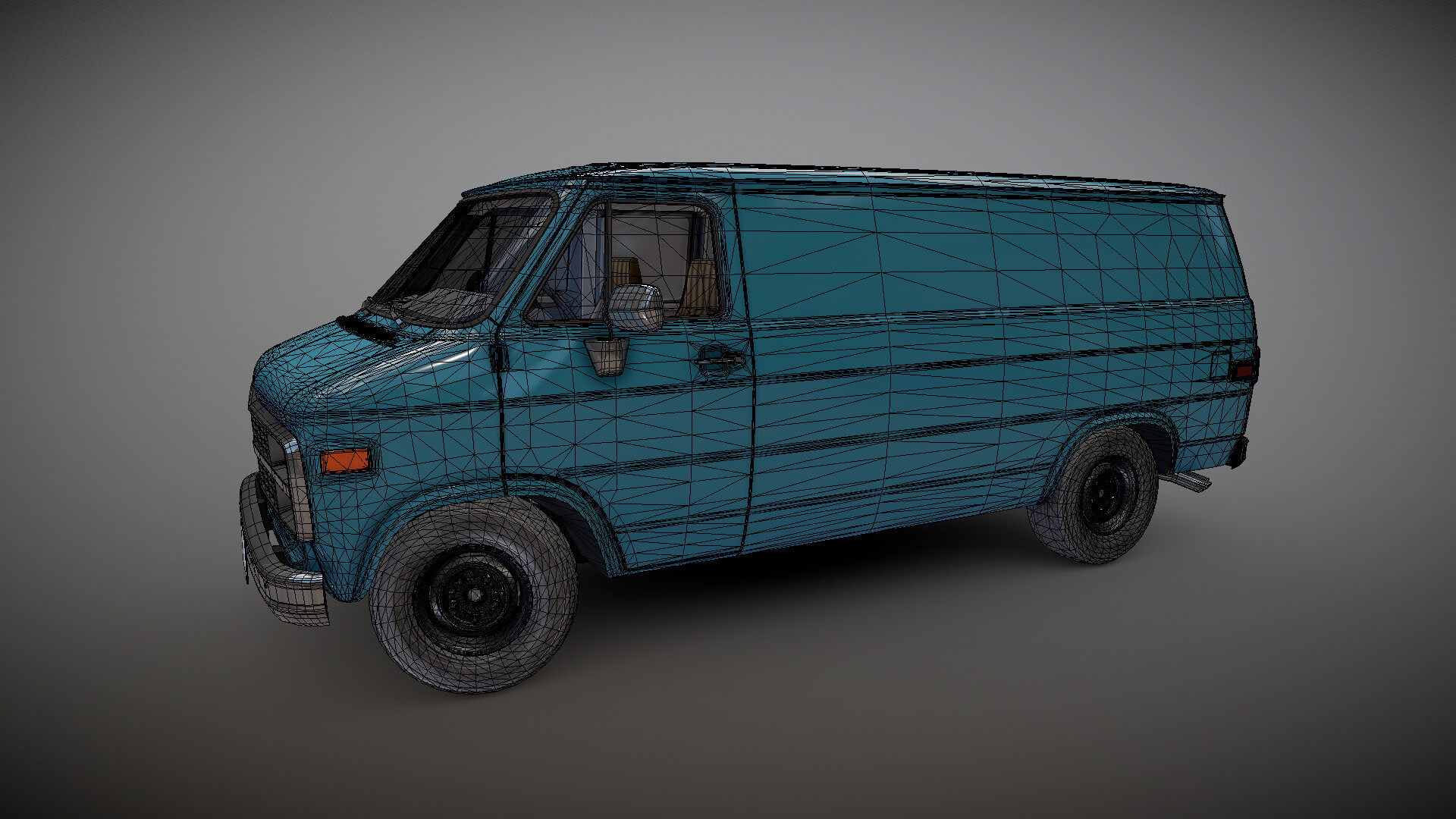 Commercial Van - 3D Model by Veaceslav Condraciuc