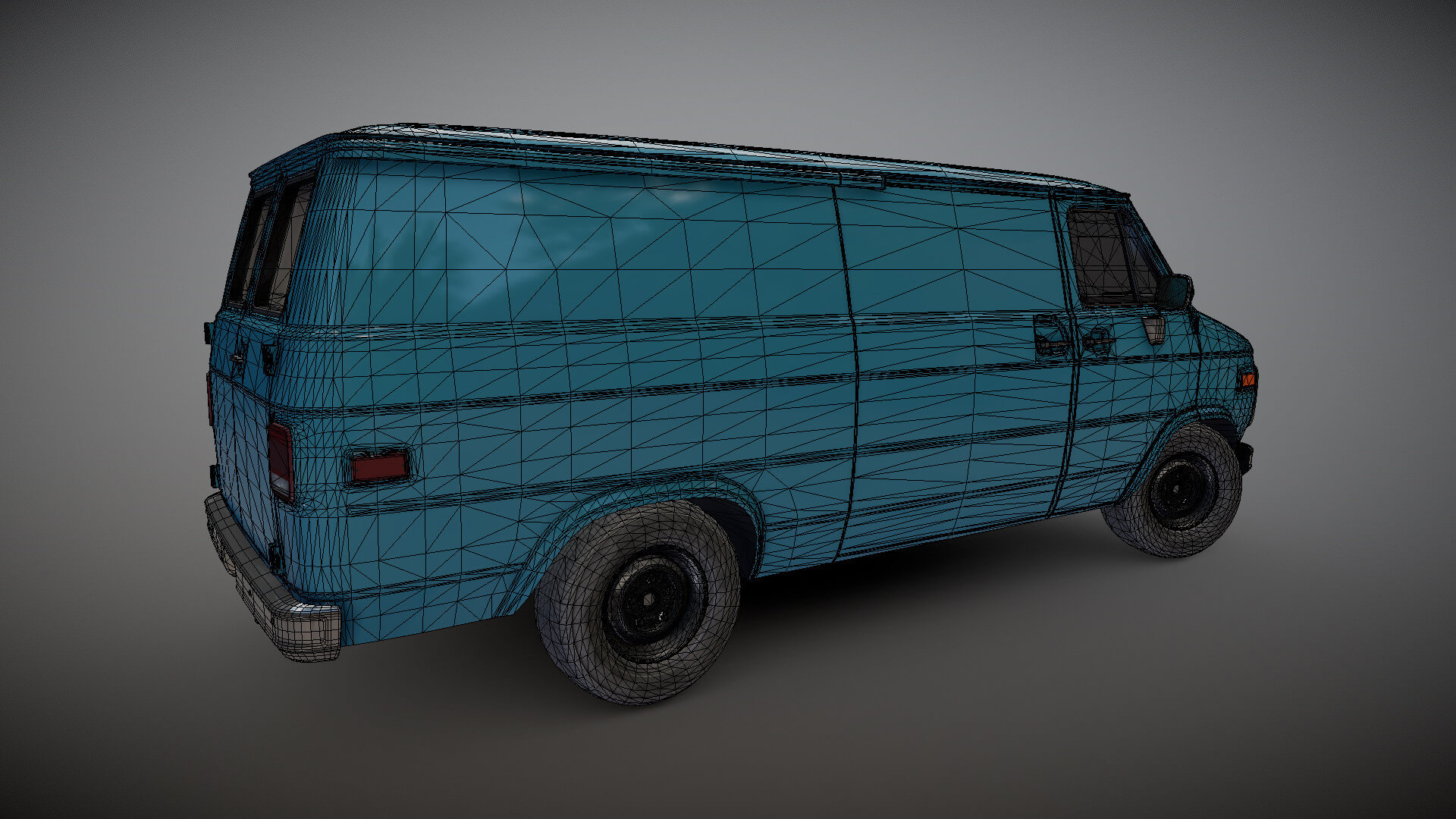 Commercial Van - 3D Model by Veaceslav Condraciuc