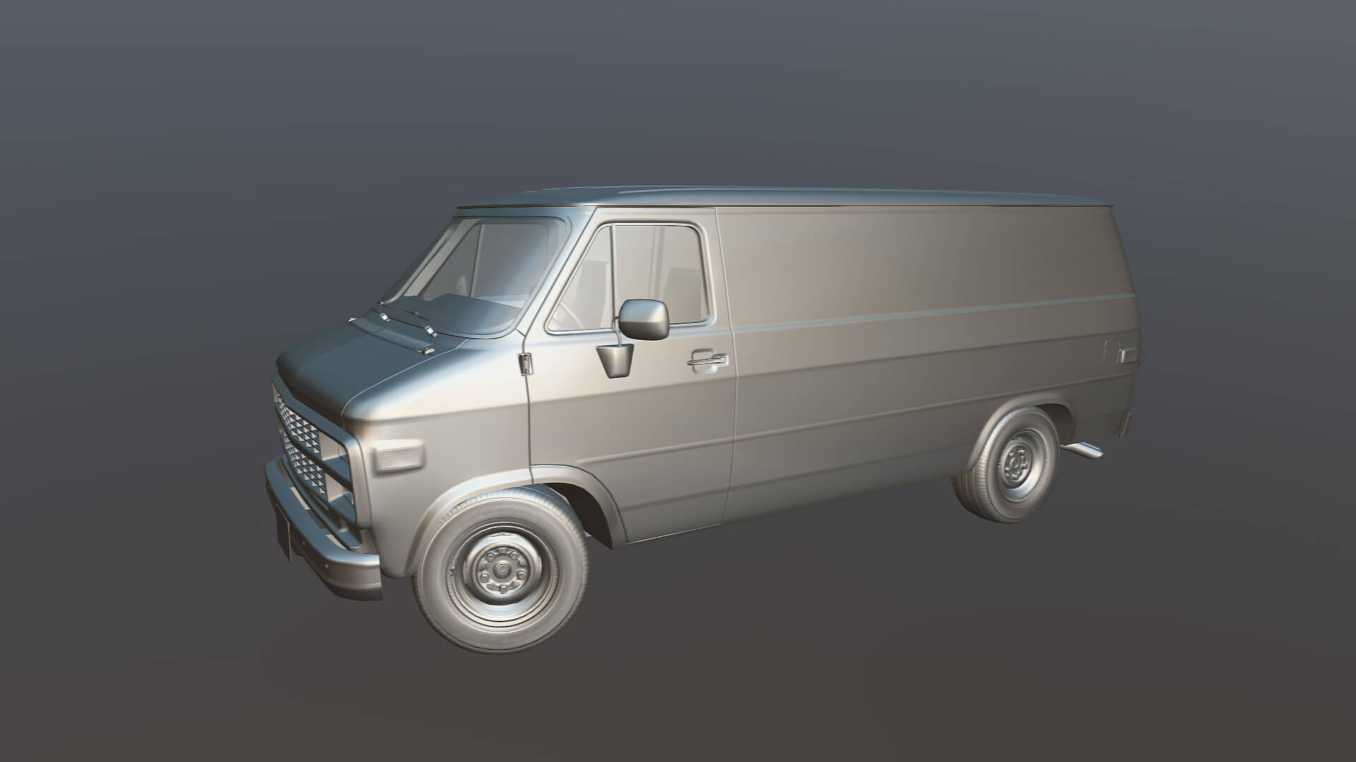 Commercial Van - 3D Model by Veaceslav Condraciuc