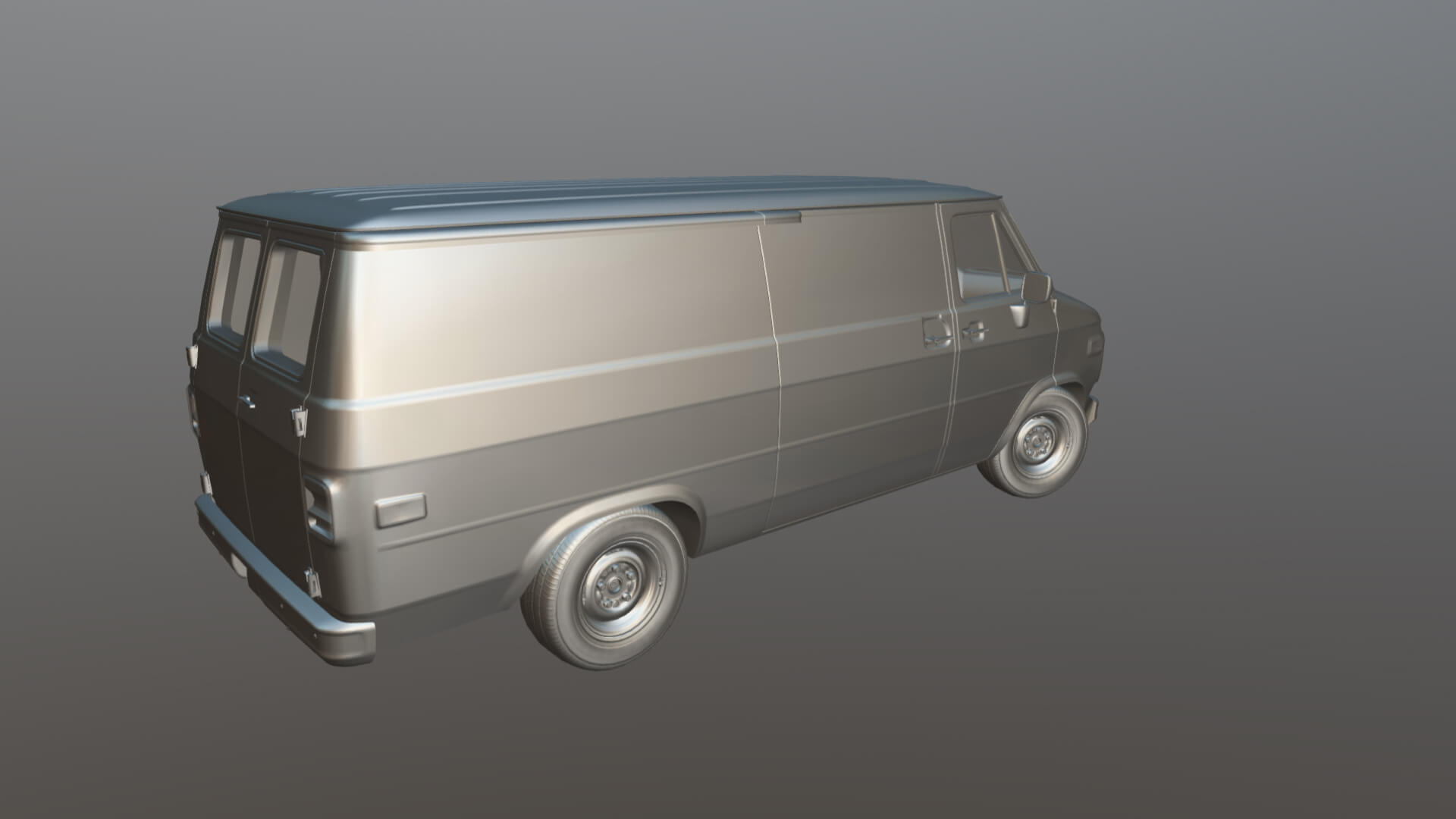 Commercial Van - 3D Model by Veaceslav Condraciuc