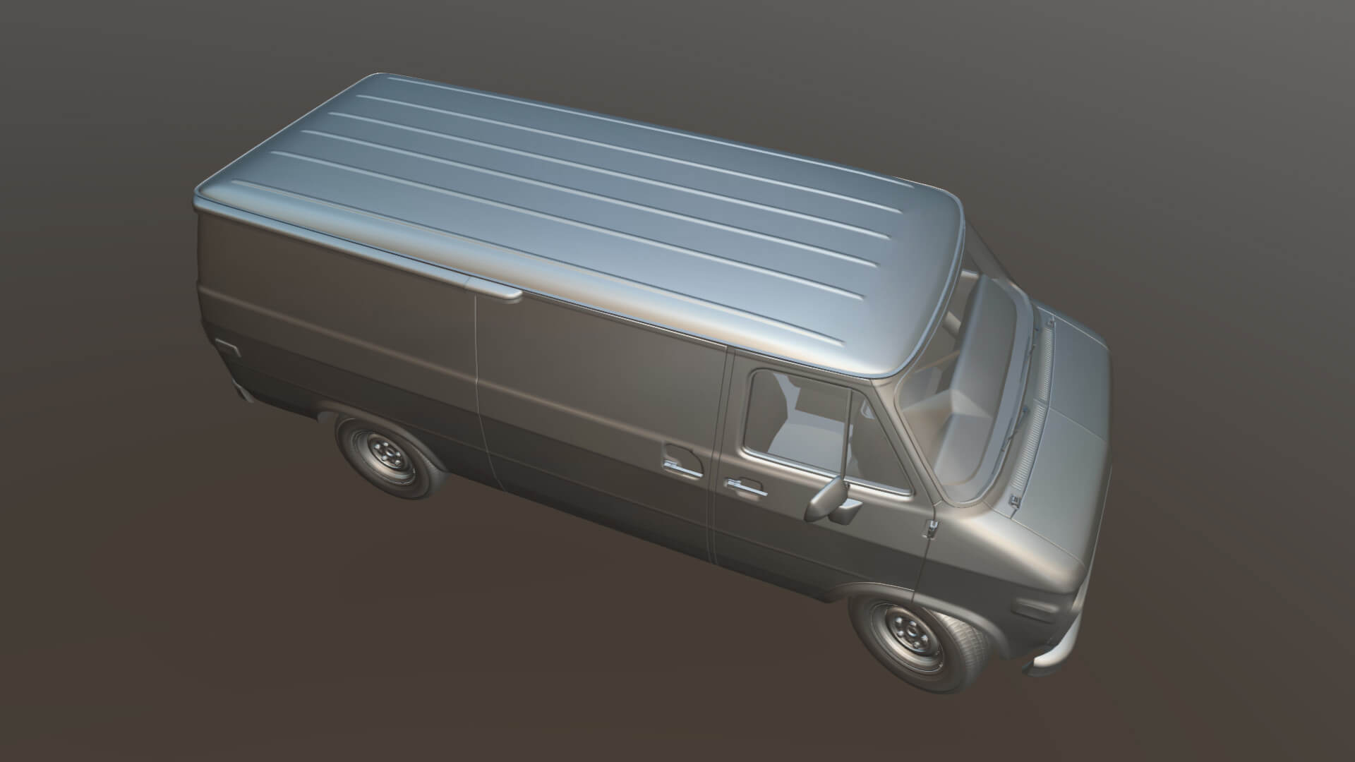 Commercial Van - 3D Model by Veaceslav Condraciuc