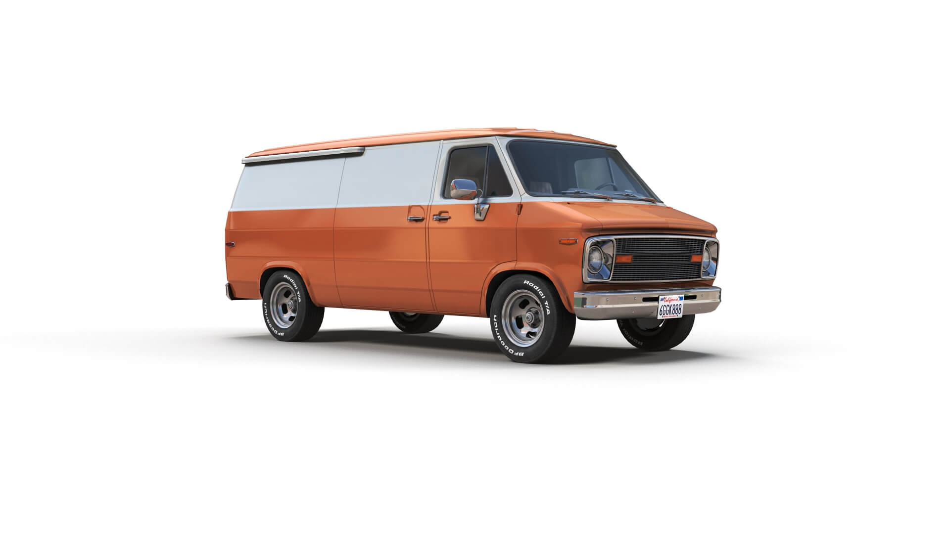 Custom American Van - 3D Model by Veaceslav Condraciuc