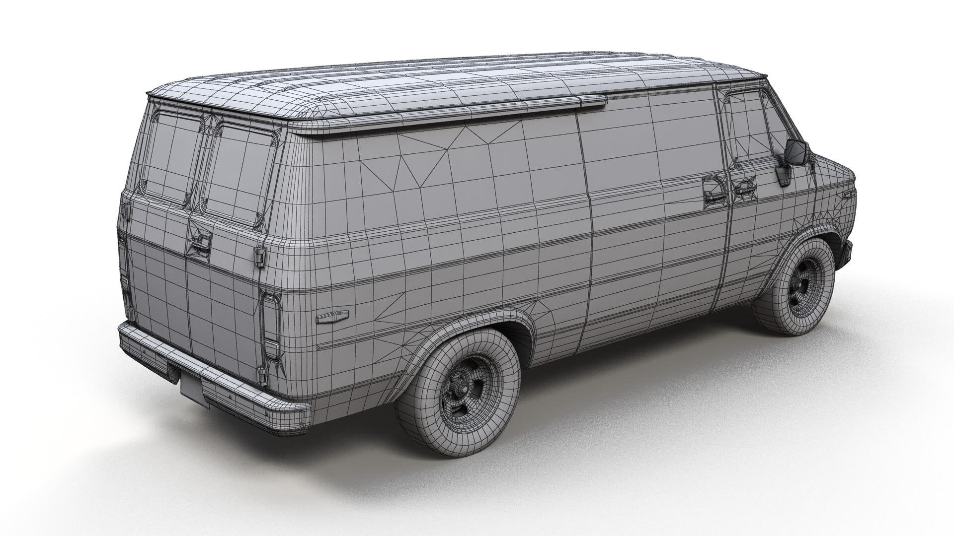 Custom American Van - 3D Model by Veaceslav Condraciuc