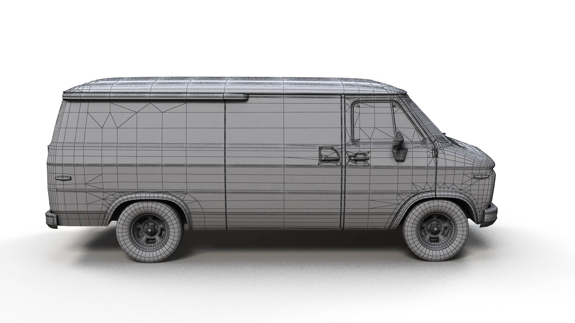 Custom American Van - 3D Model by Veaceslav Condraciuc
