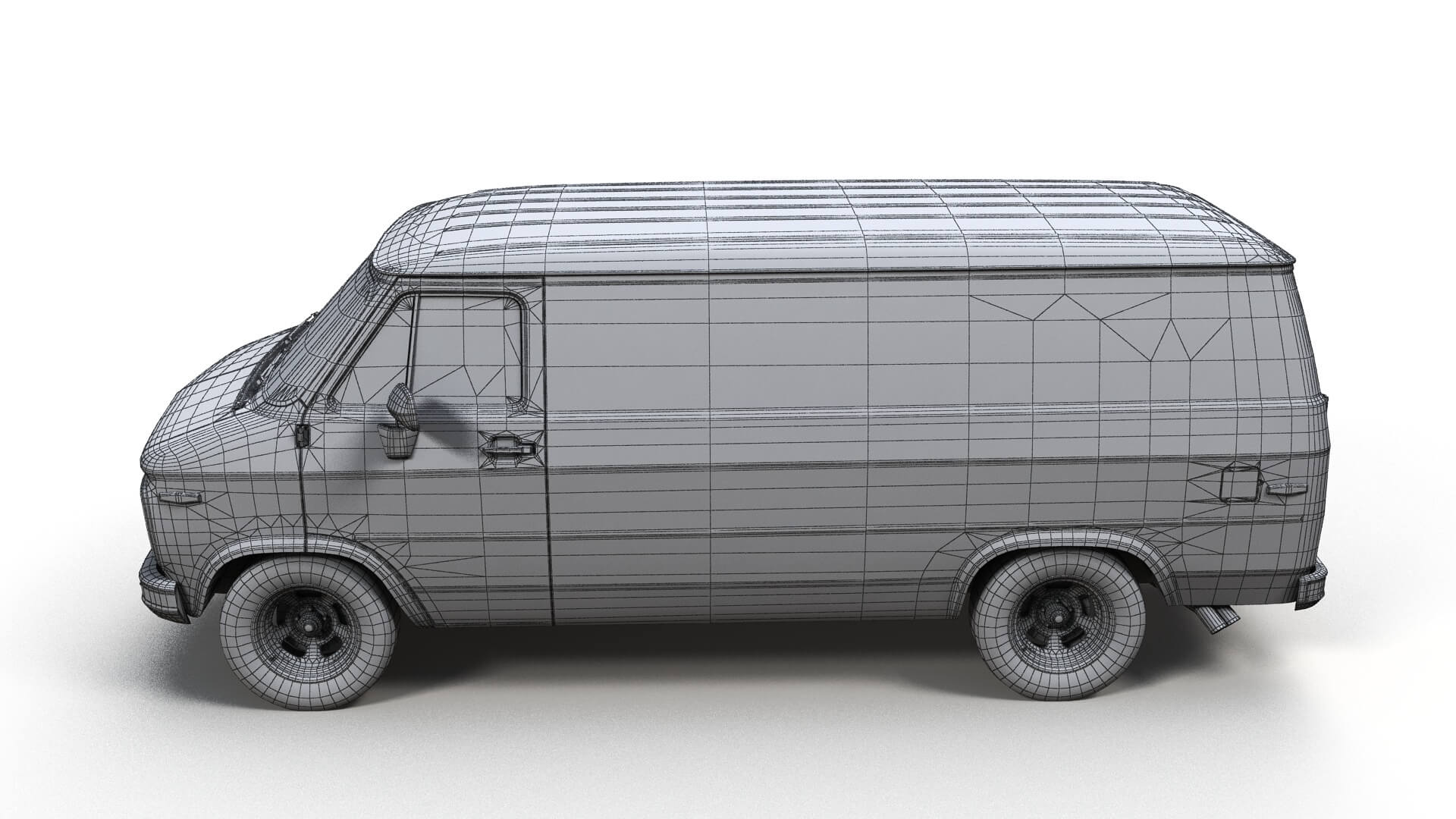 Custom American Van - 3D Model by Veaceslav Condraciuc