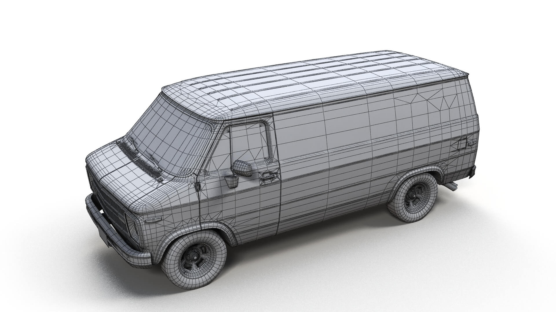 Custom American Van - 3D Model by Veaceslav Condraciuc