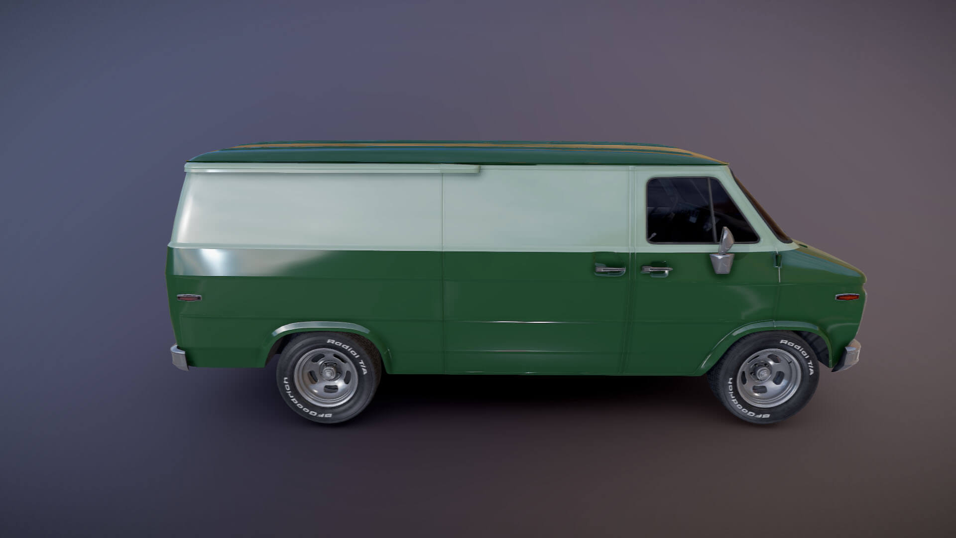 Custom American Van - 3D Model by Veaceslav Condraciuc