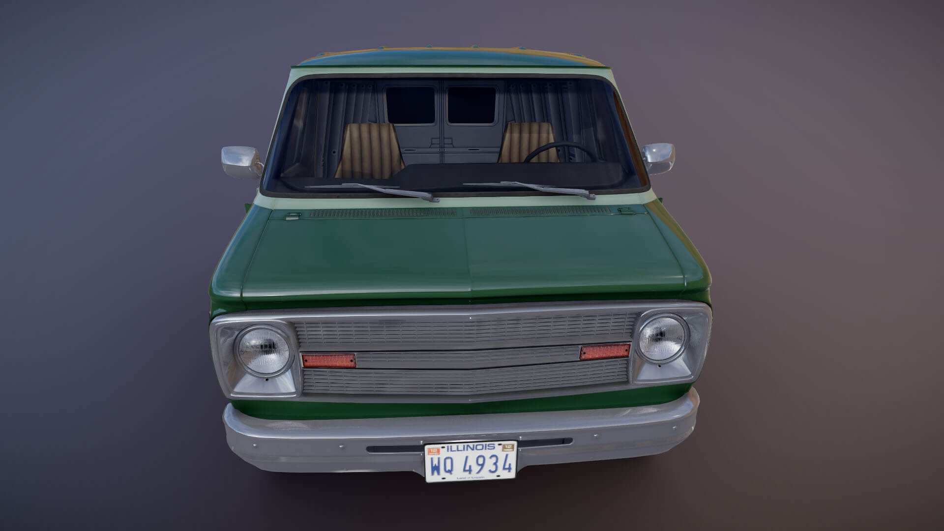 Custom American Van - 3D Model by Veaceslav Condraciuc