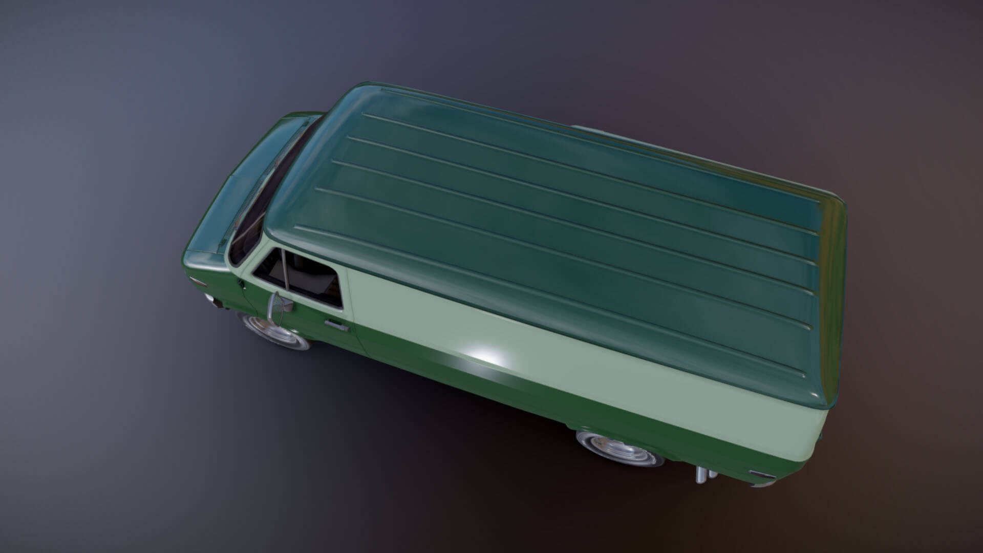 Custom American Van - 3D Model by Veaceslav Condraciuc