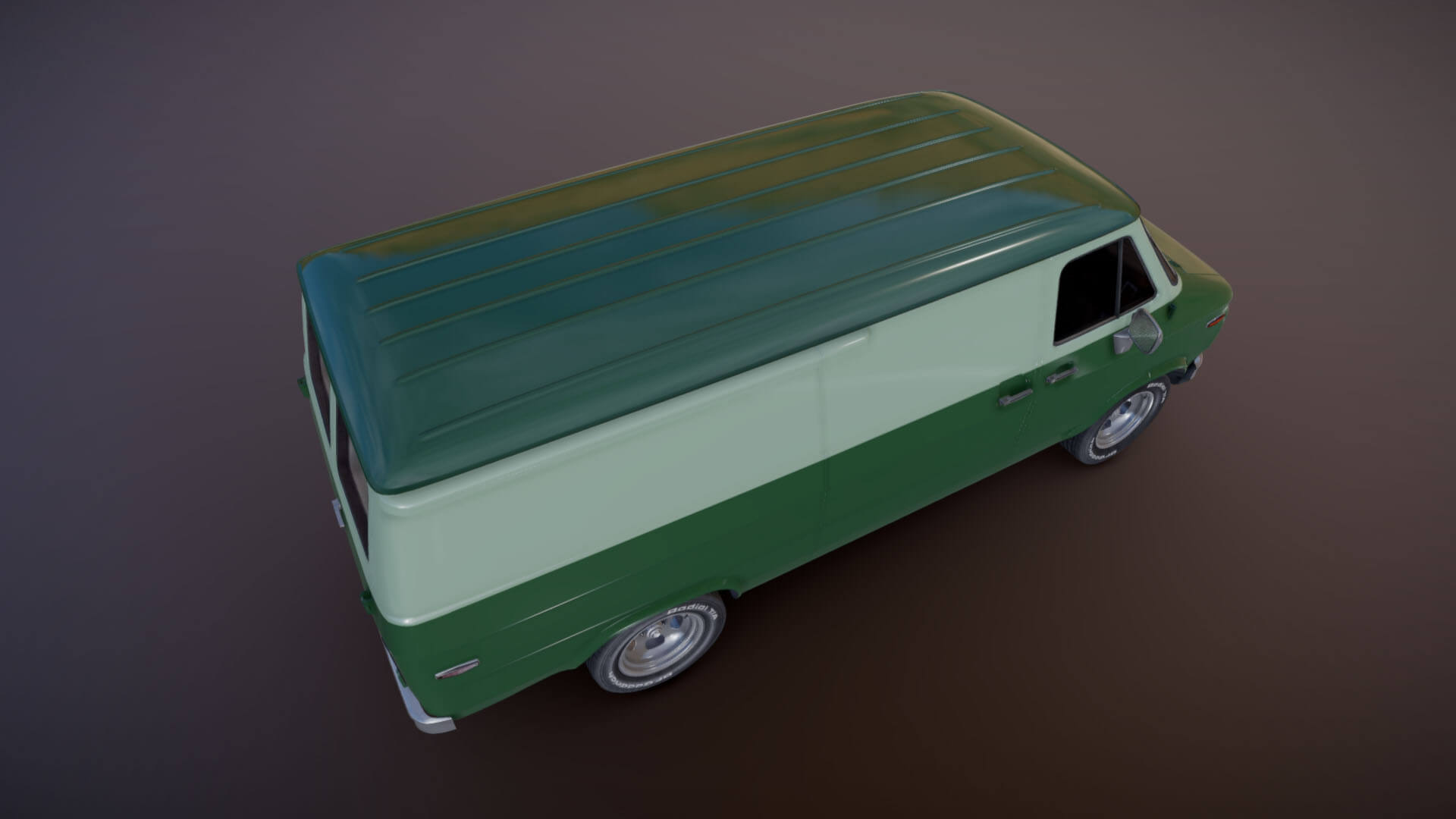 Custom American Van - 3D Model by Veaceslav Condraciuc