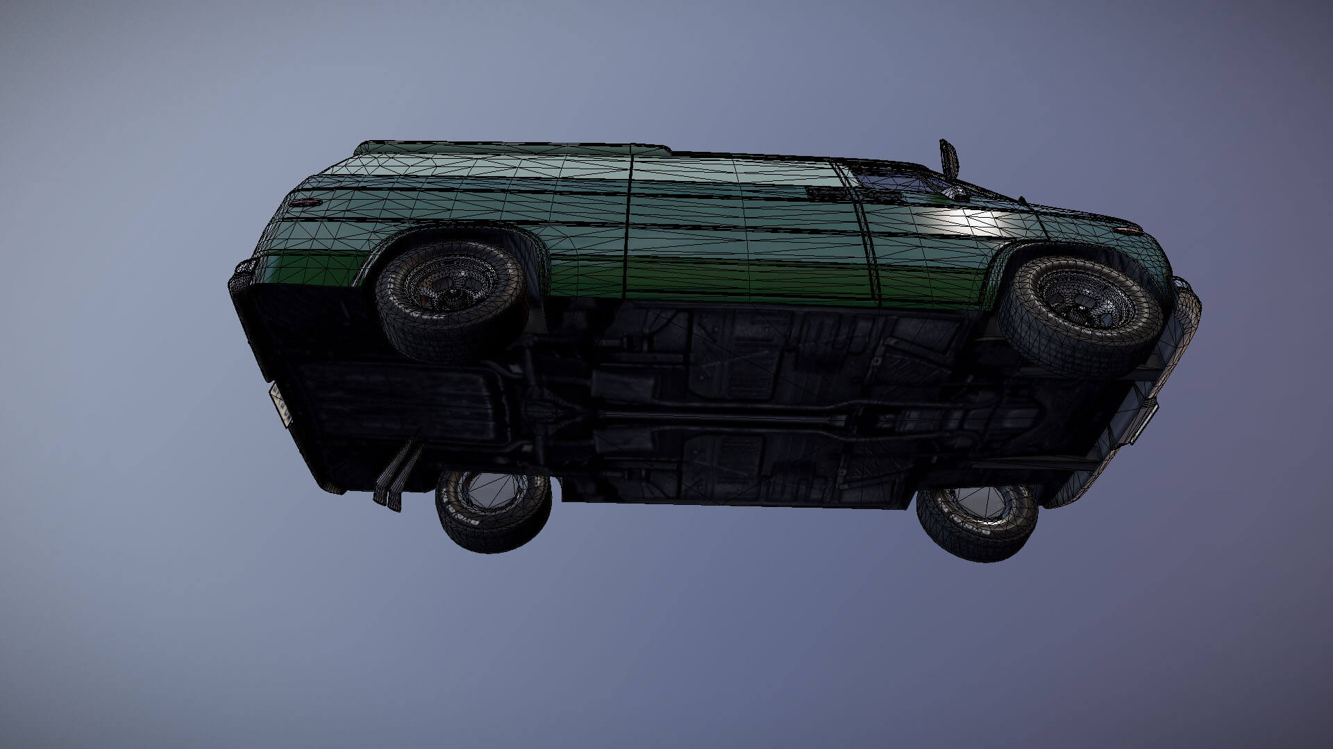 Custom American Van - 3D Model by Veaceslav Condraciuc