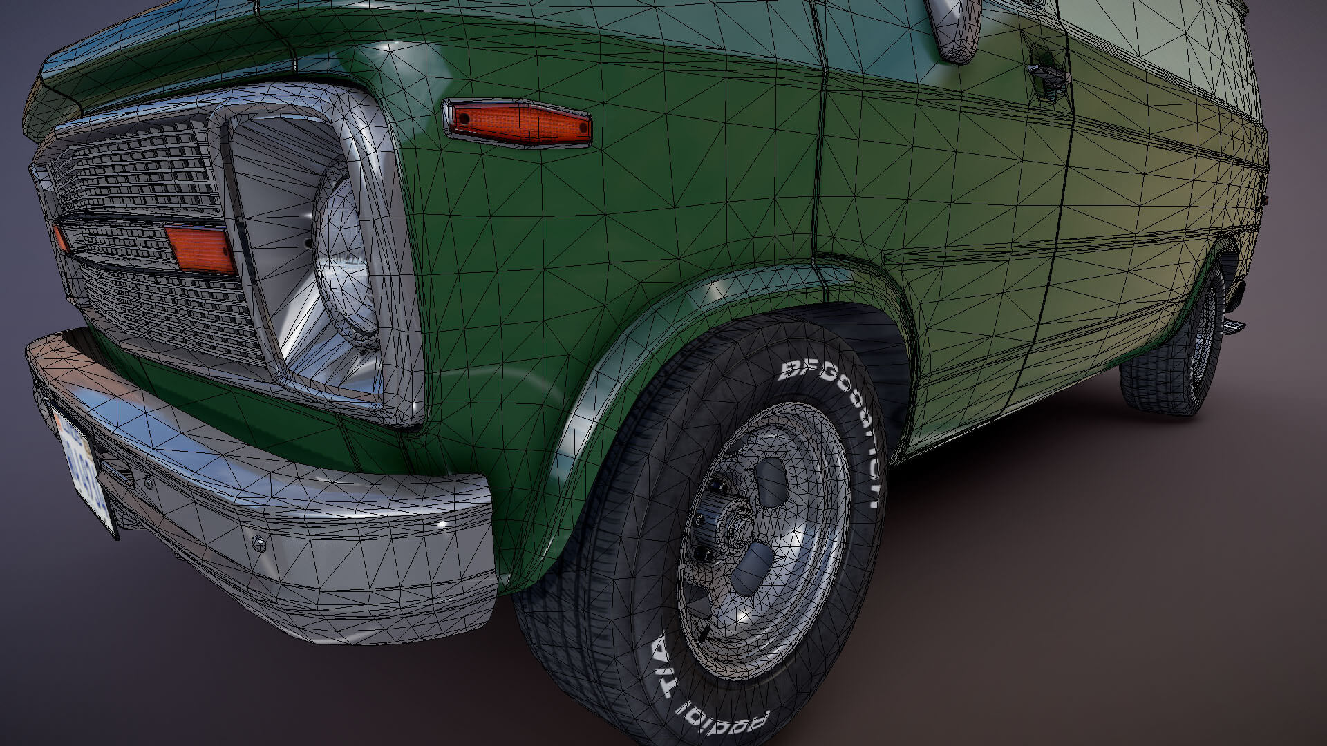 Custom American Van - 3D Model by Veaceslav Condraciuc