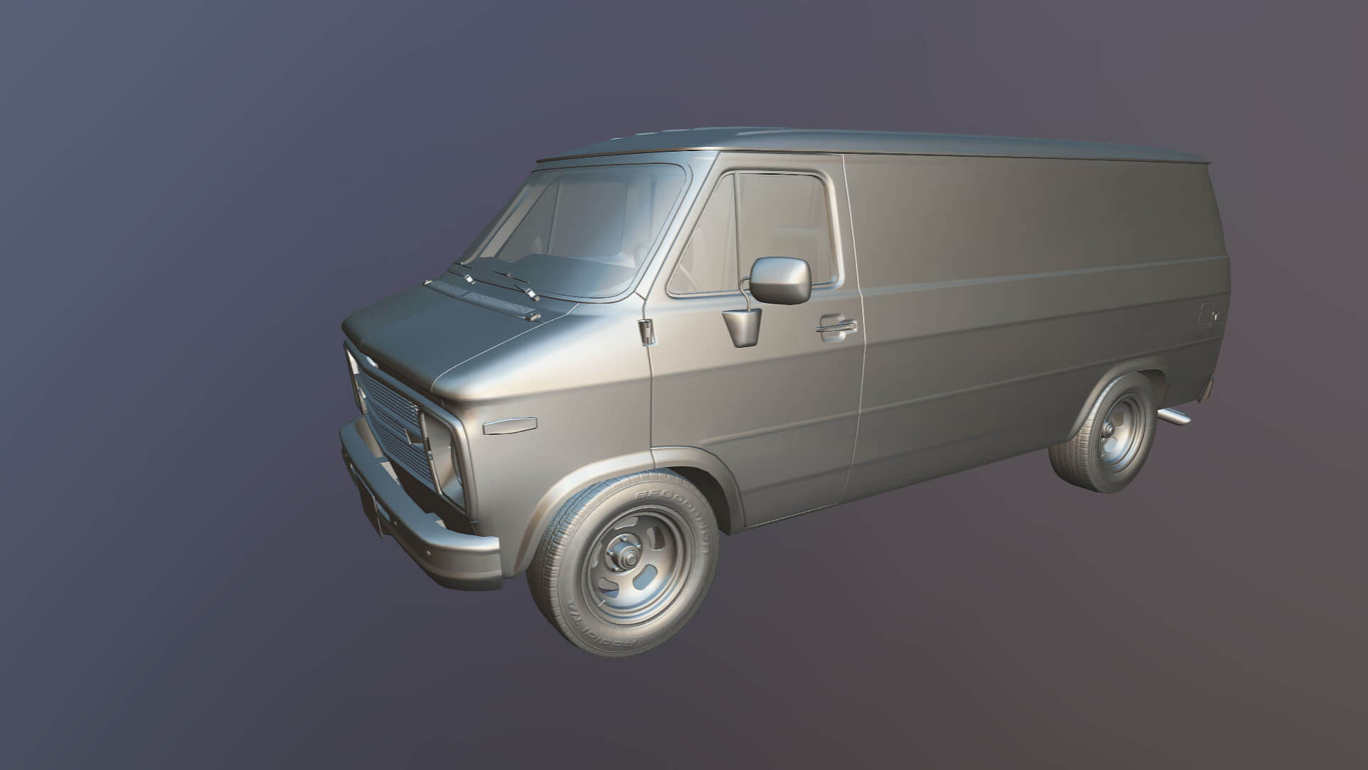 Custom American Van - 3D Model by Veaceslav Condraciuc