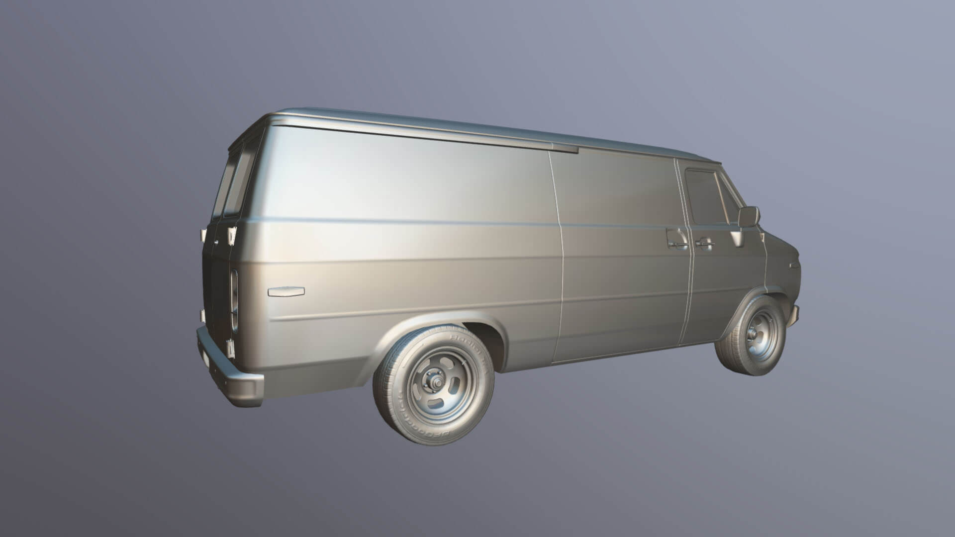 Custom American Van - 3D Model by Veaceslav Condraciuc