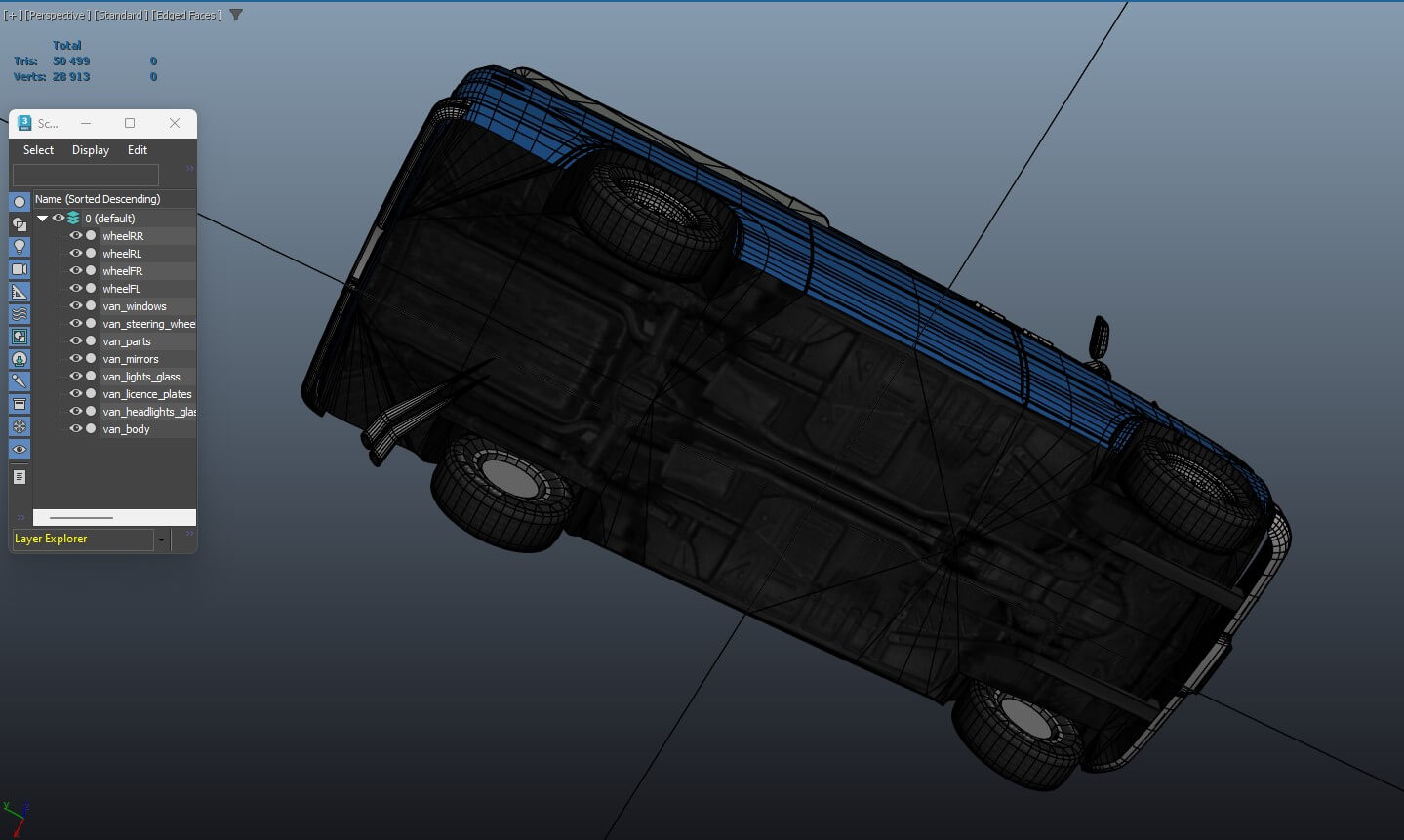 Custom American Van - 3D Model by Veaceslav Condraciuc