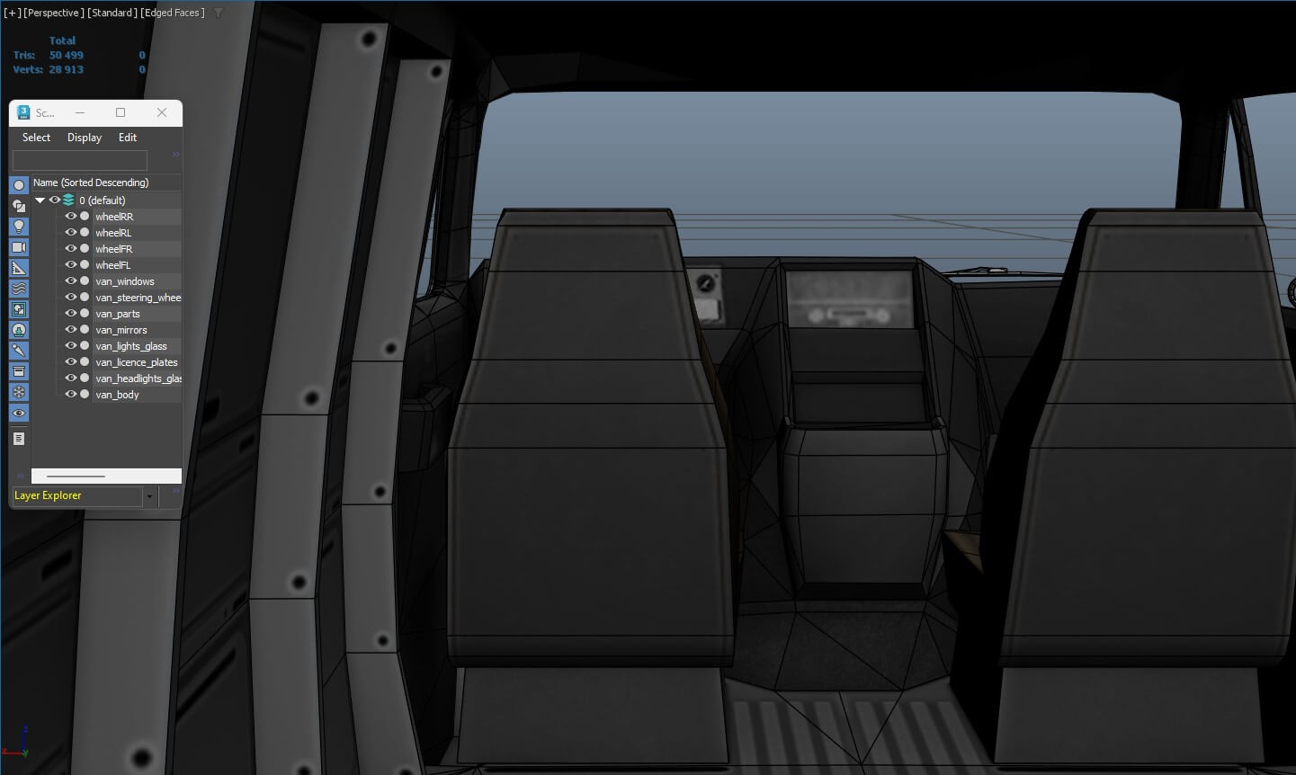 Custom American Van - 3D Model by Veaceslav Condraciuc