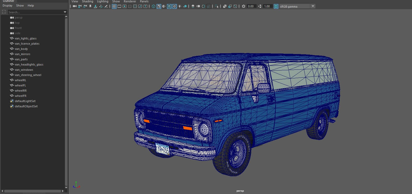 Custom American Van - 3D Model by Veaceslav Condraciuc