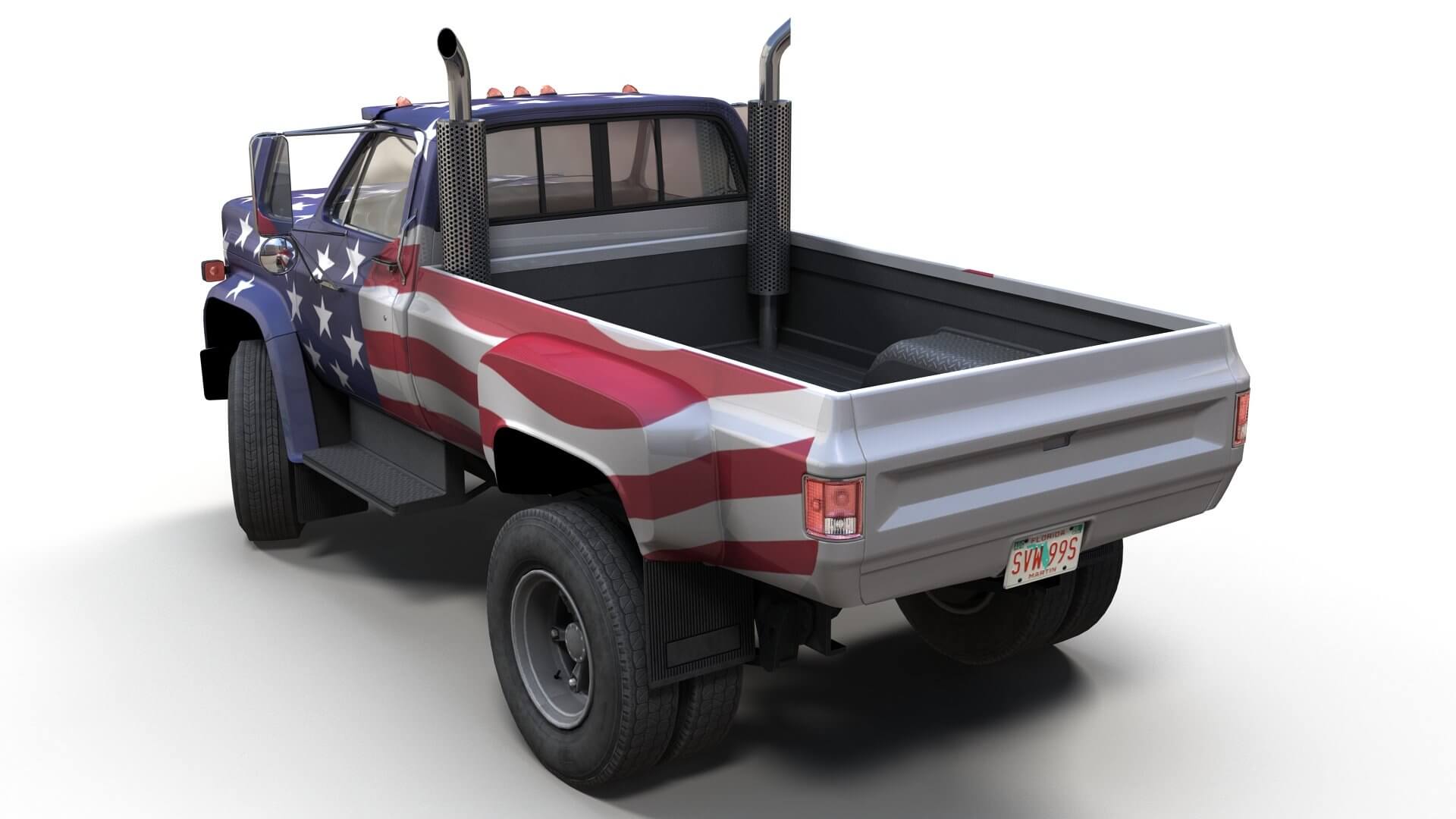 Custom Pickup Truck - 3D Model by Veaceslav Condraciuc