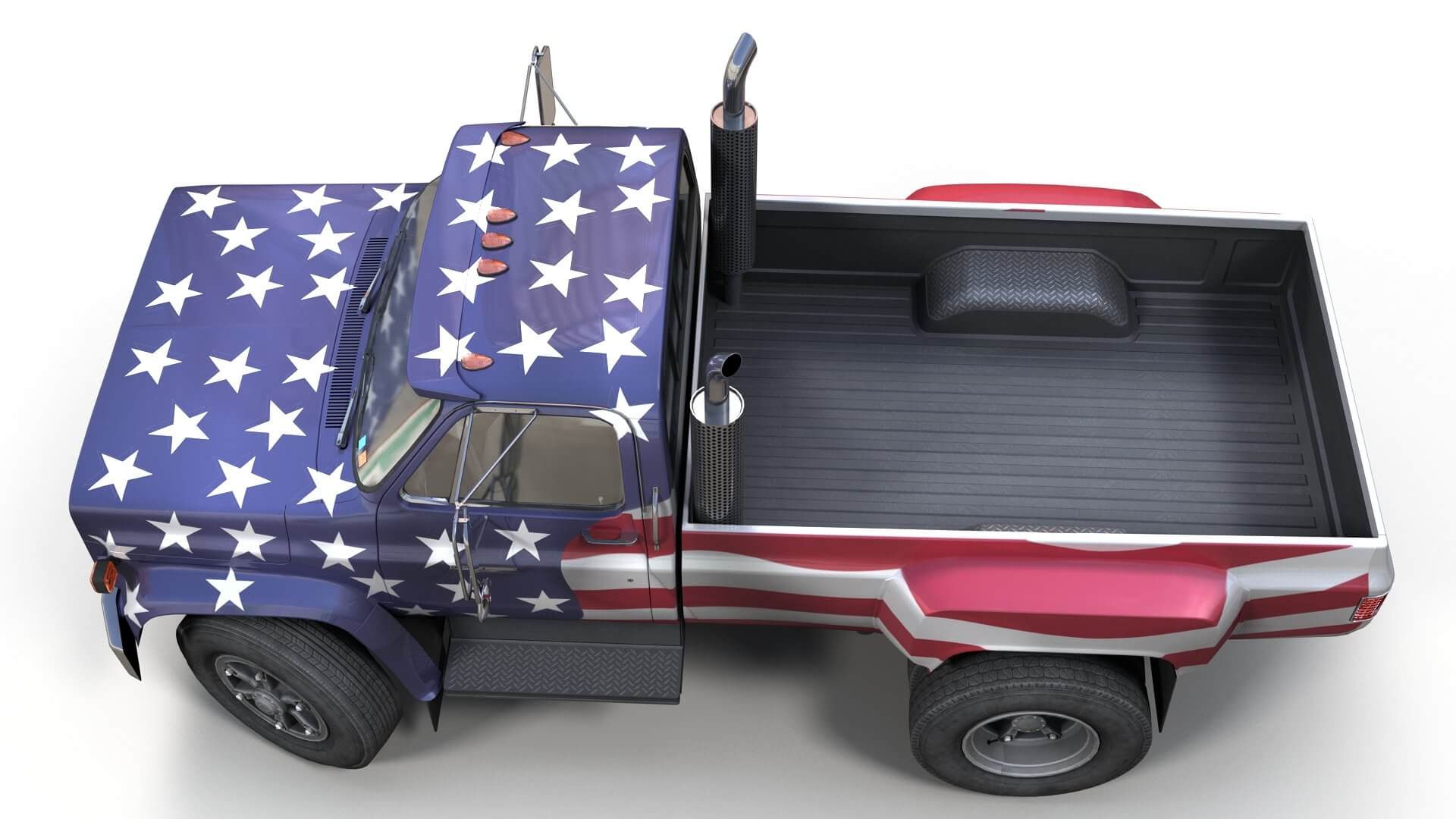 Custom Pickup Truck - 3D Model by Veaceslav Condraciuc