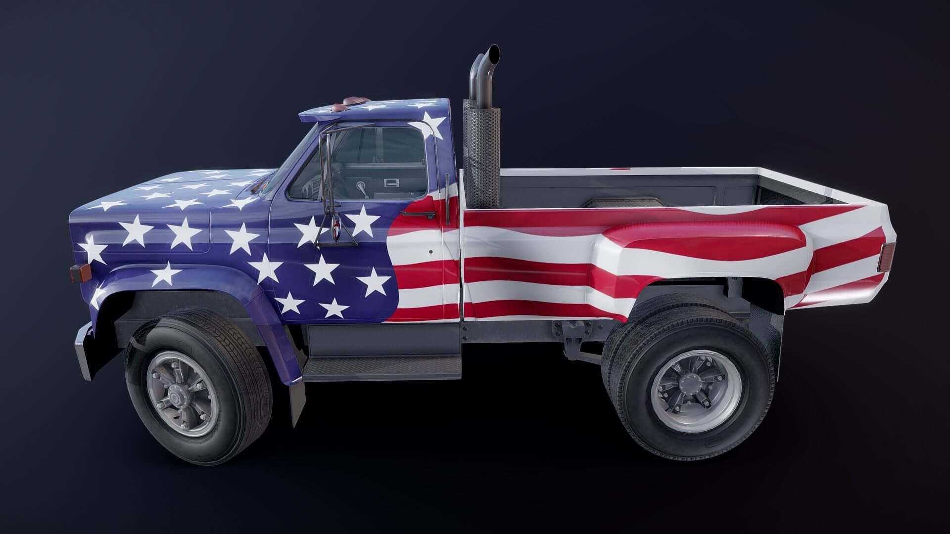 Custom Pickup Truck - 3D Model by Veaceslav Condraciuc