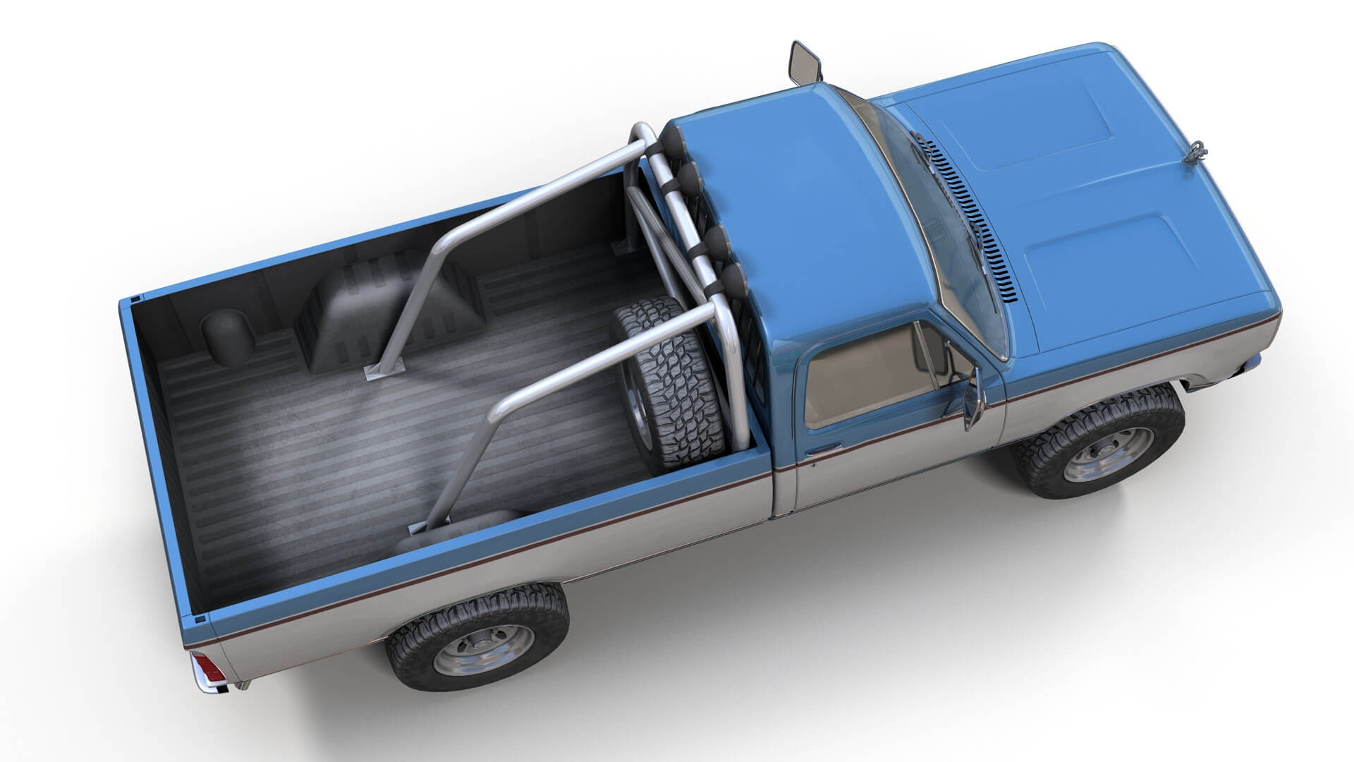Dodge D100 Offroad Truck - 3D Model by Veaceslav Condraciuc