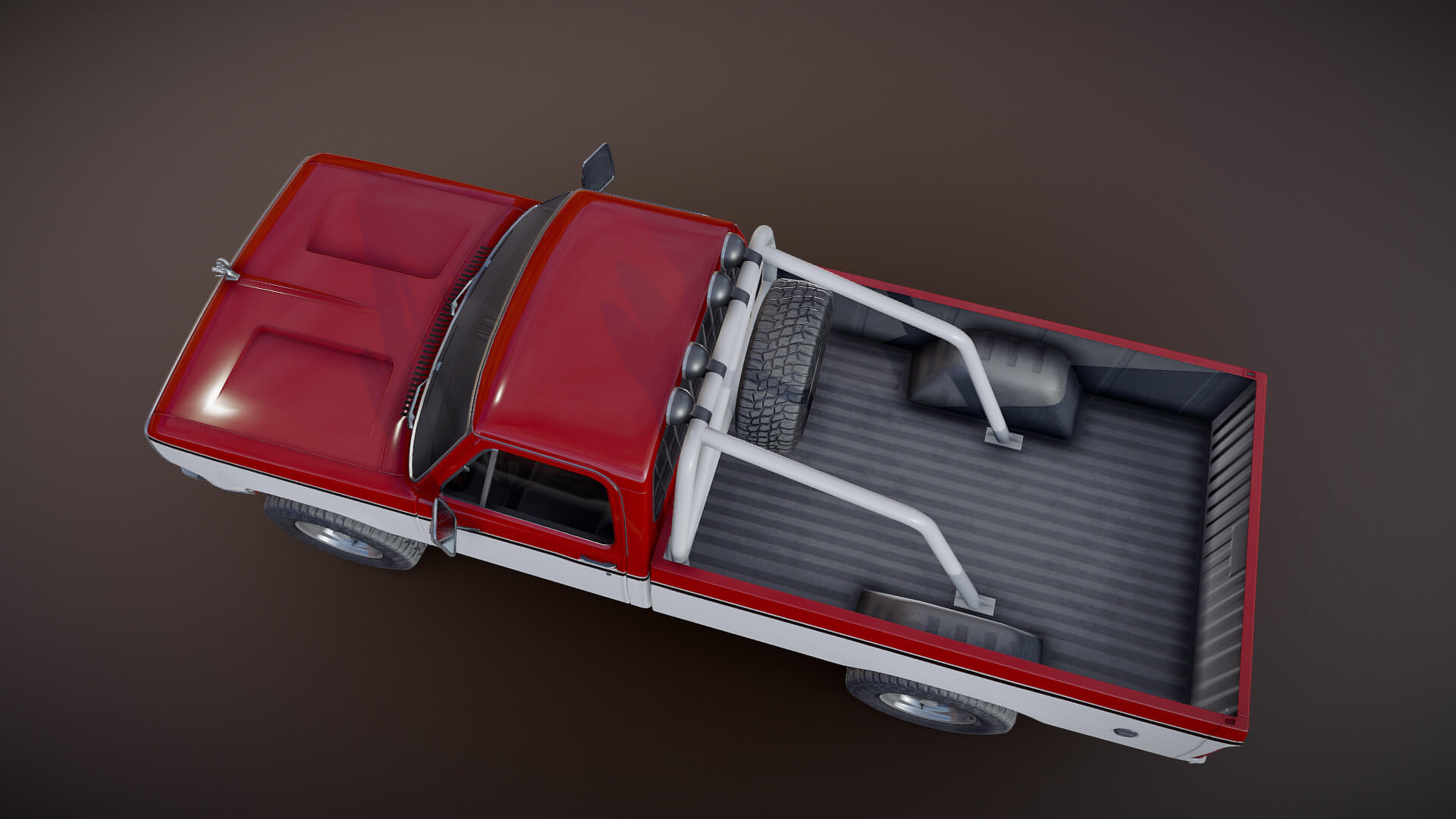 Dodge D100 Offroad Truck - 3D Model by Veaceslav Condraciuc
