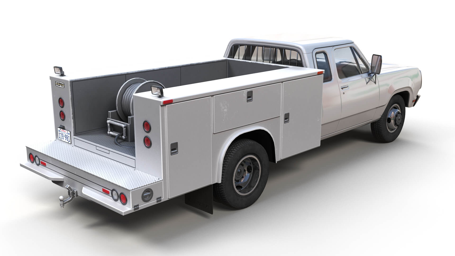 Dodge D100 Service Truck - 3D Model by Veaceslav Condraciuc