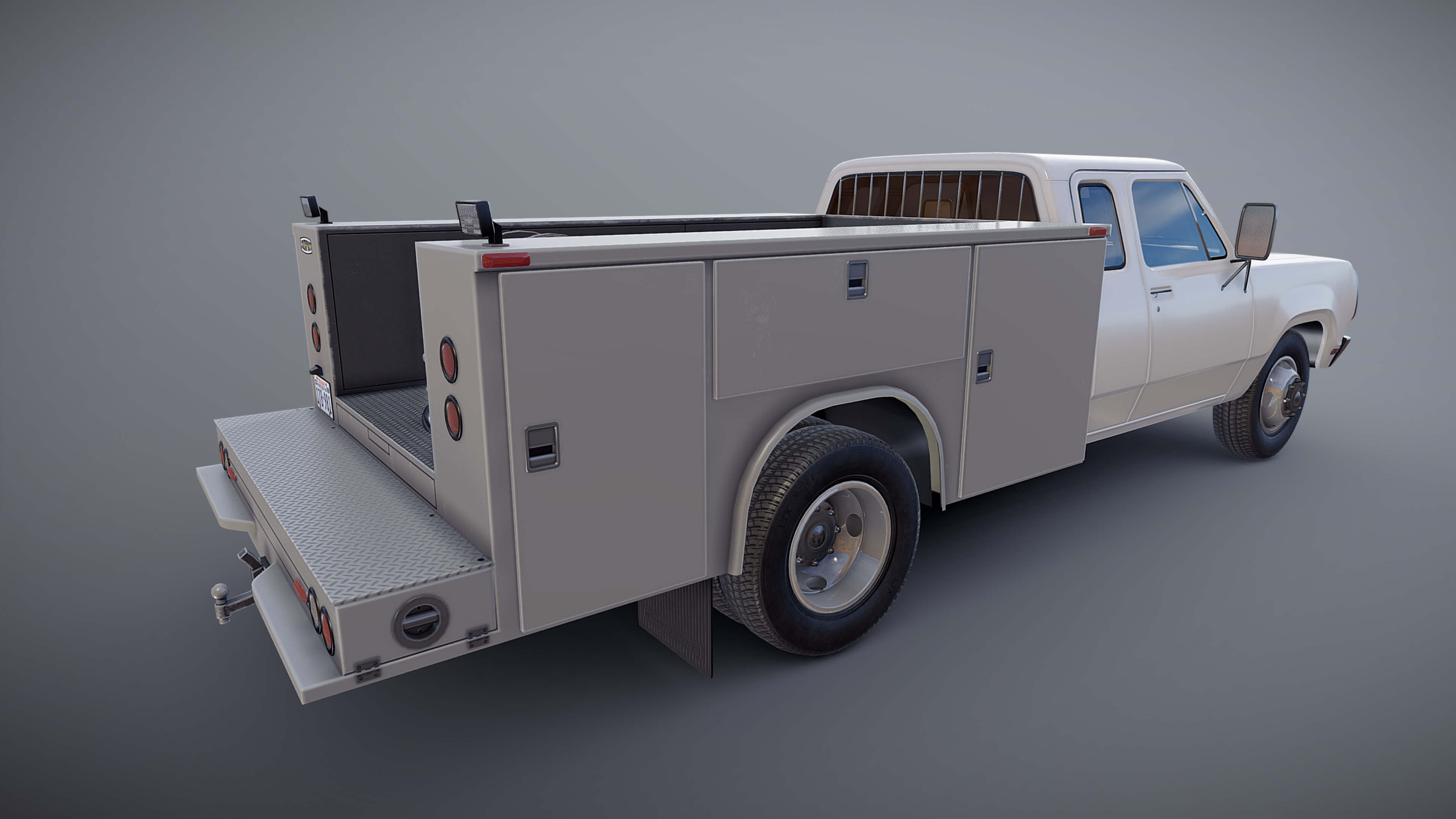 Dodge D100 Service Truck - 3D Model by Veaceslav Condraciuc