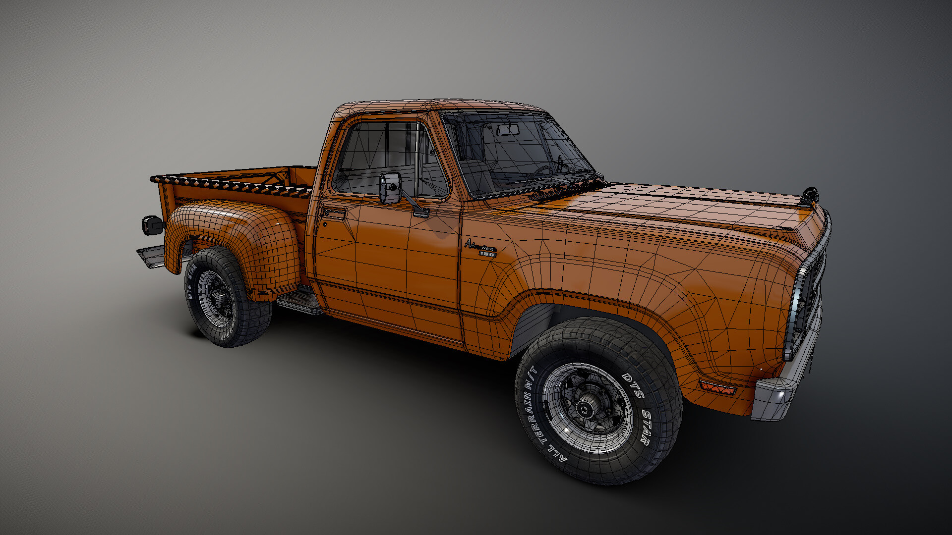 Dodge D100 Utiline 1979 - 3D Model by Veaceslav Condraciuc