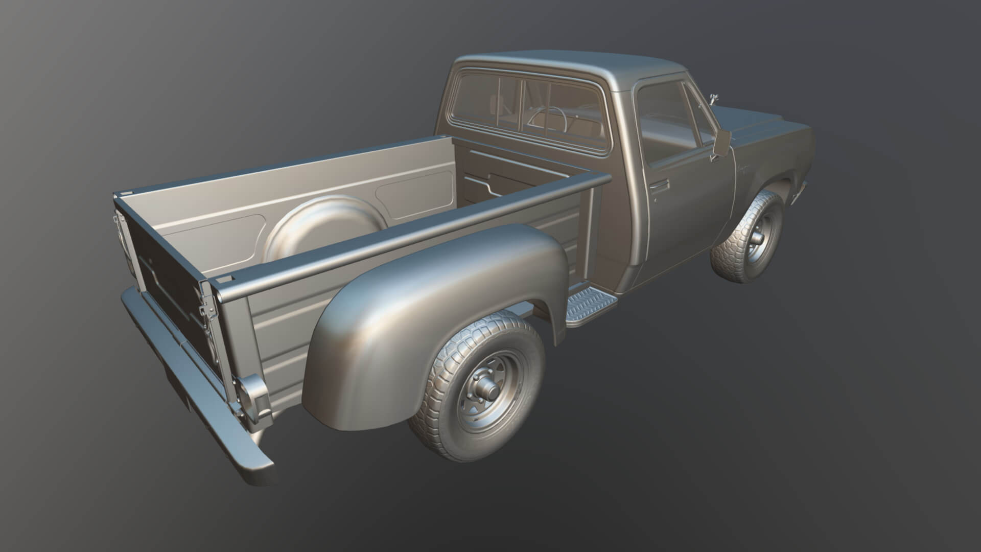 Dodge D100 Utiline 1979 - 3D Model by Veaceslav Condraciuc
