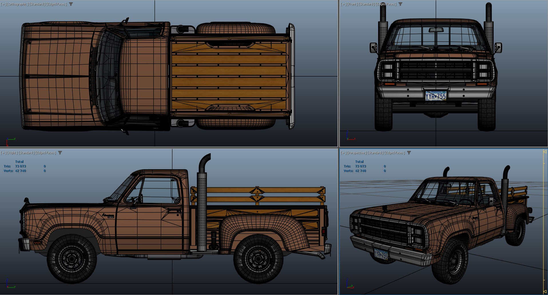 Dodge D100 Utiline 1979 - 3D Model by Veaceslav Condraciuc