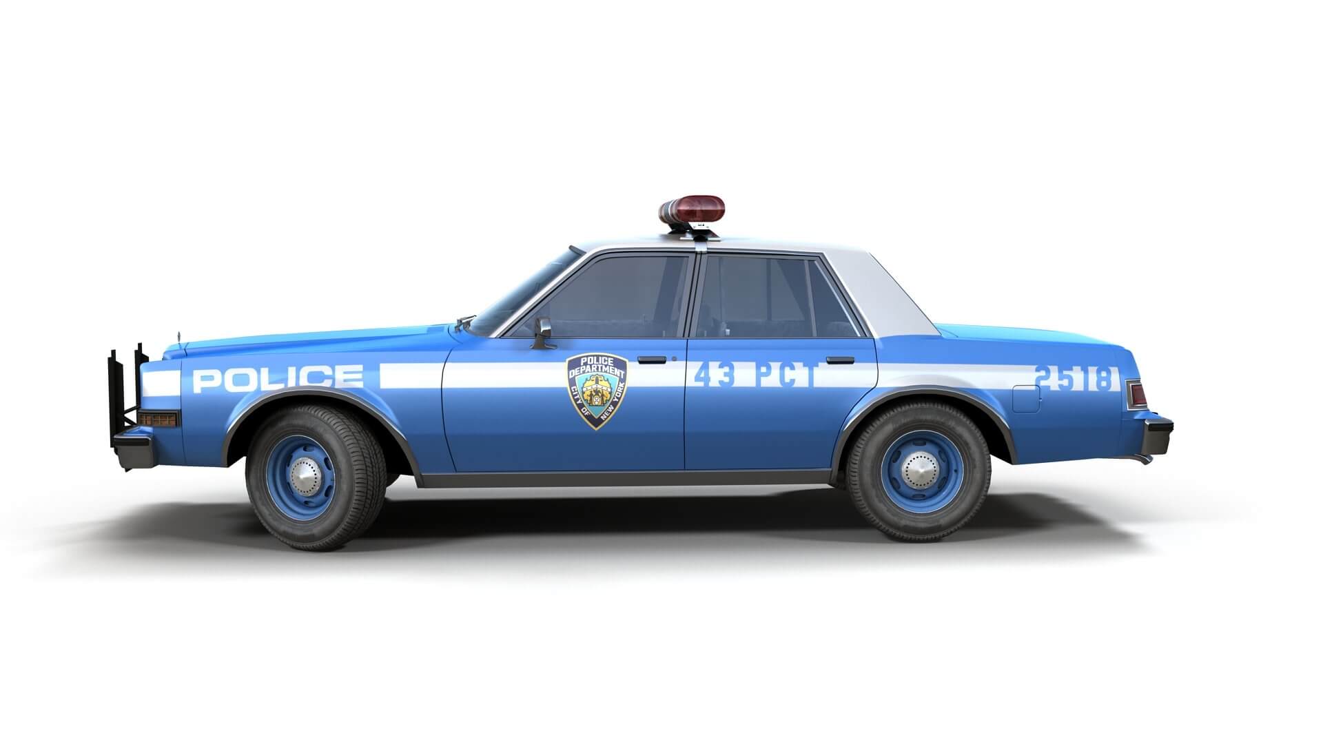 Dodge Diplomat 1980 Police Car - 3D Model by Veaceslav Condraciuc