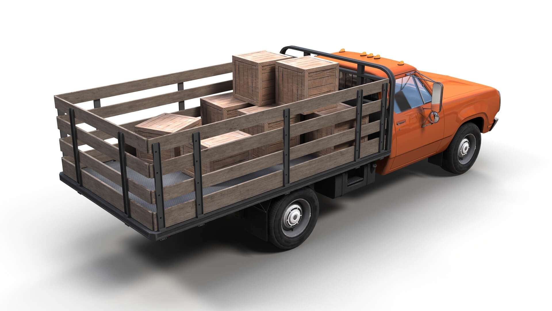Dodge Light-Duty Stake Truck 3D Model by Veaceslav Condraciuc
