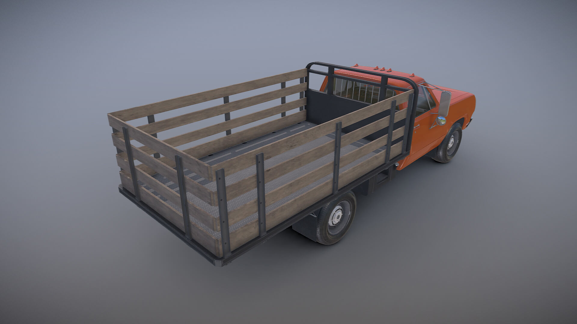 Dodge Light-Duty Stake Truck 3D Model by Veaceslav Condraciuc