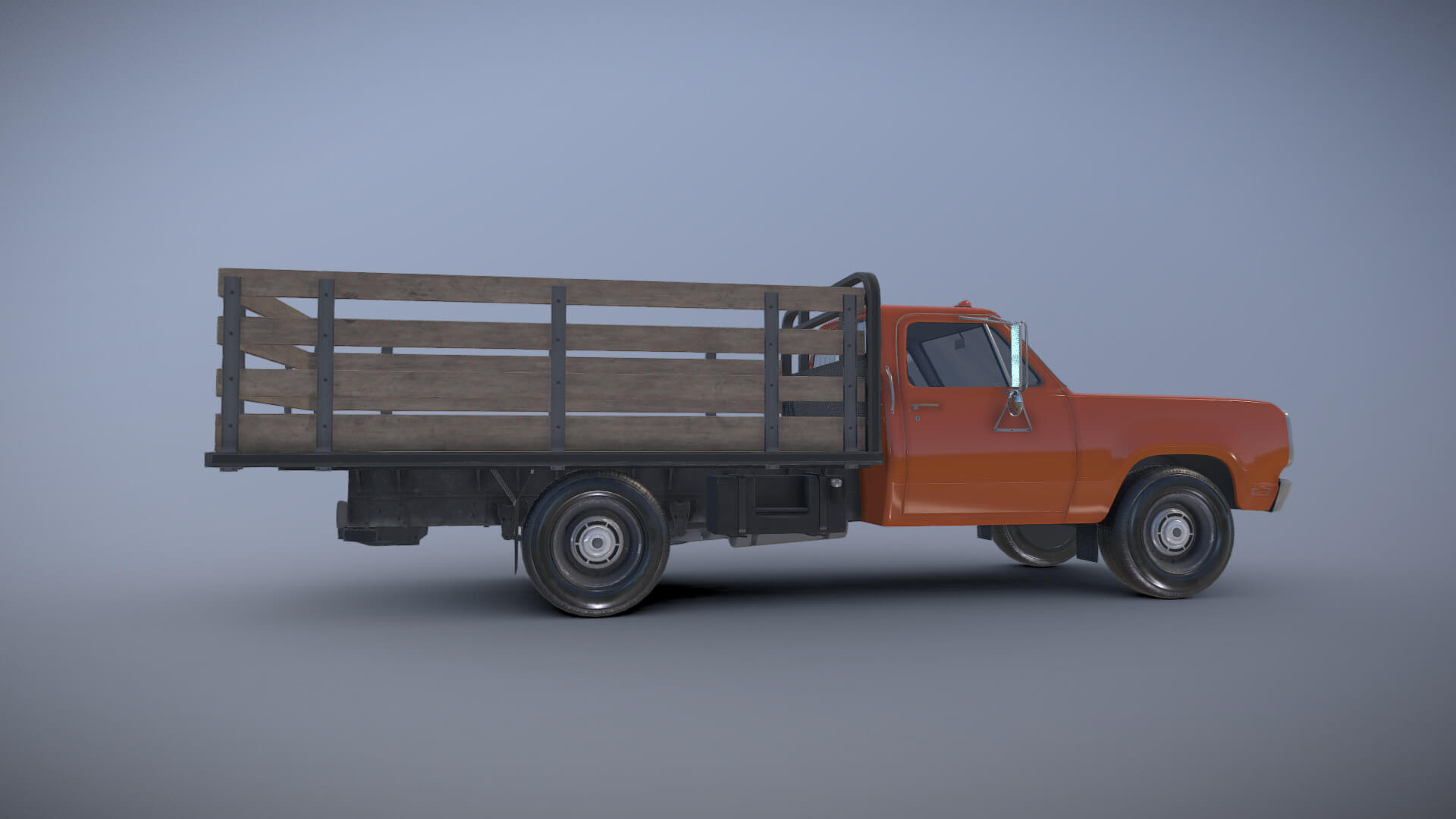 Dodge Light-Duty Stake Truck 3D Model by Veaceslav Condraciuc
